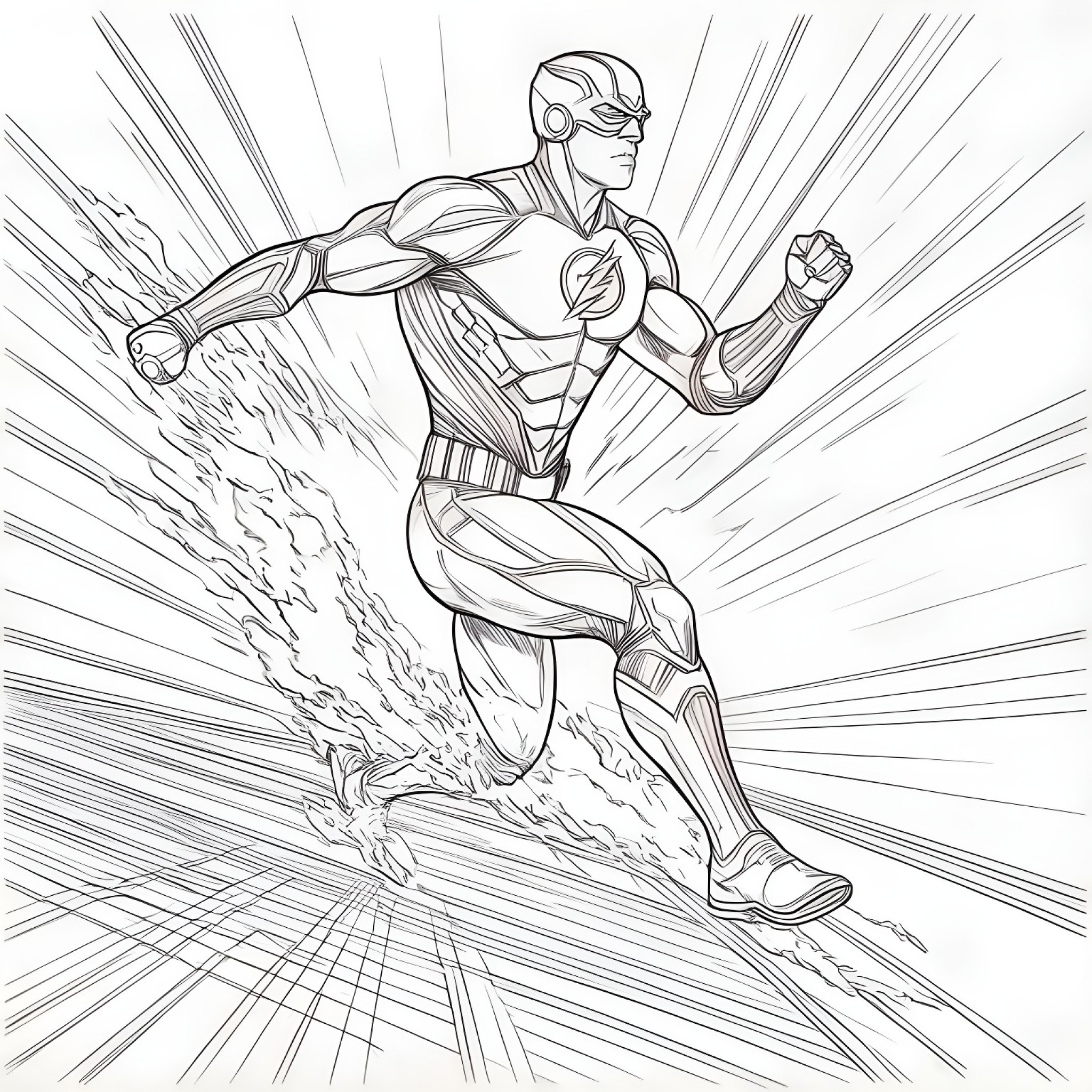 Best The Flash Coloring Pages (Free Printable PDF)