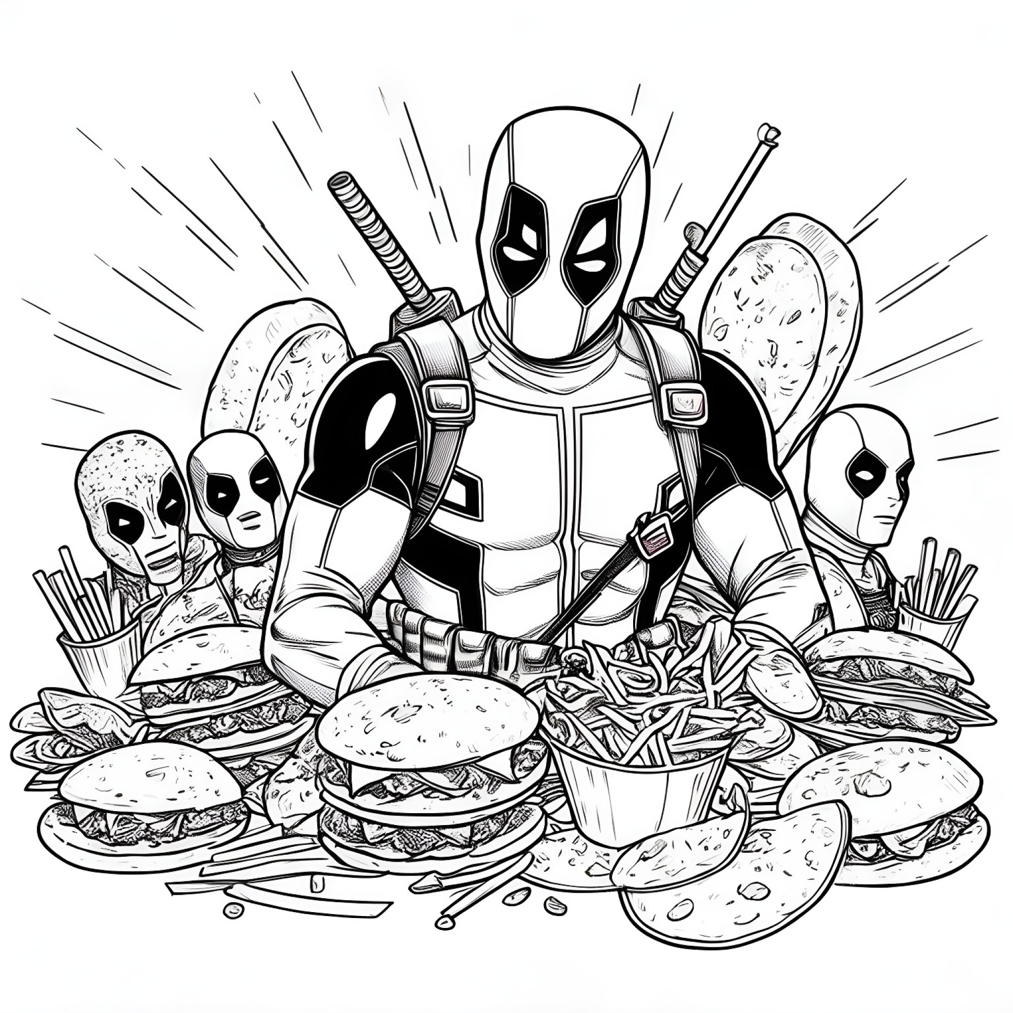 Best Deadpool Coloring Pages (Free Printable PDF)