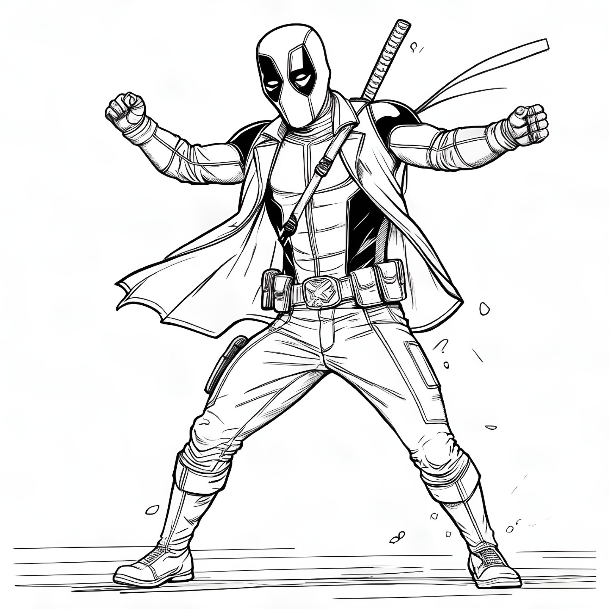 Best Deadpool Coloring Pages (Free Printable PDF)