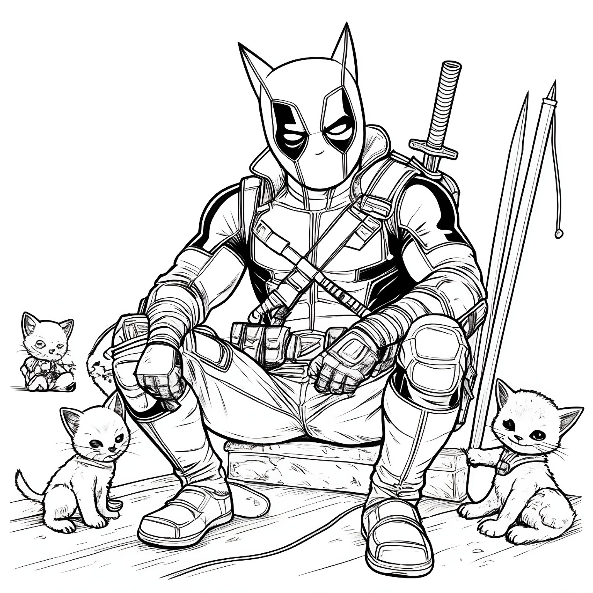 Best Deadpool Coloring Pages (Free Printable PDF)