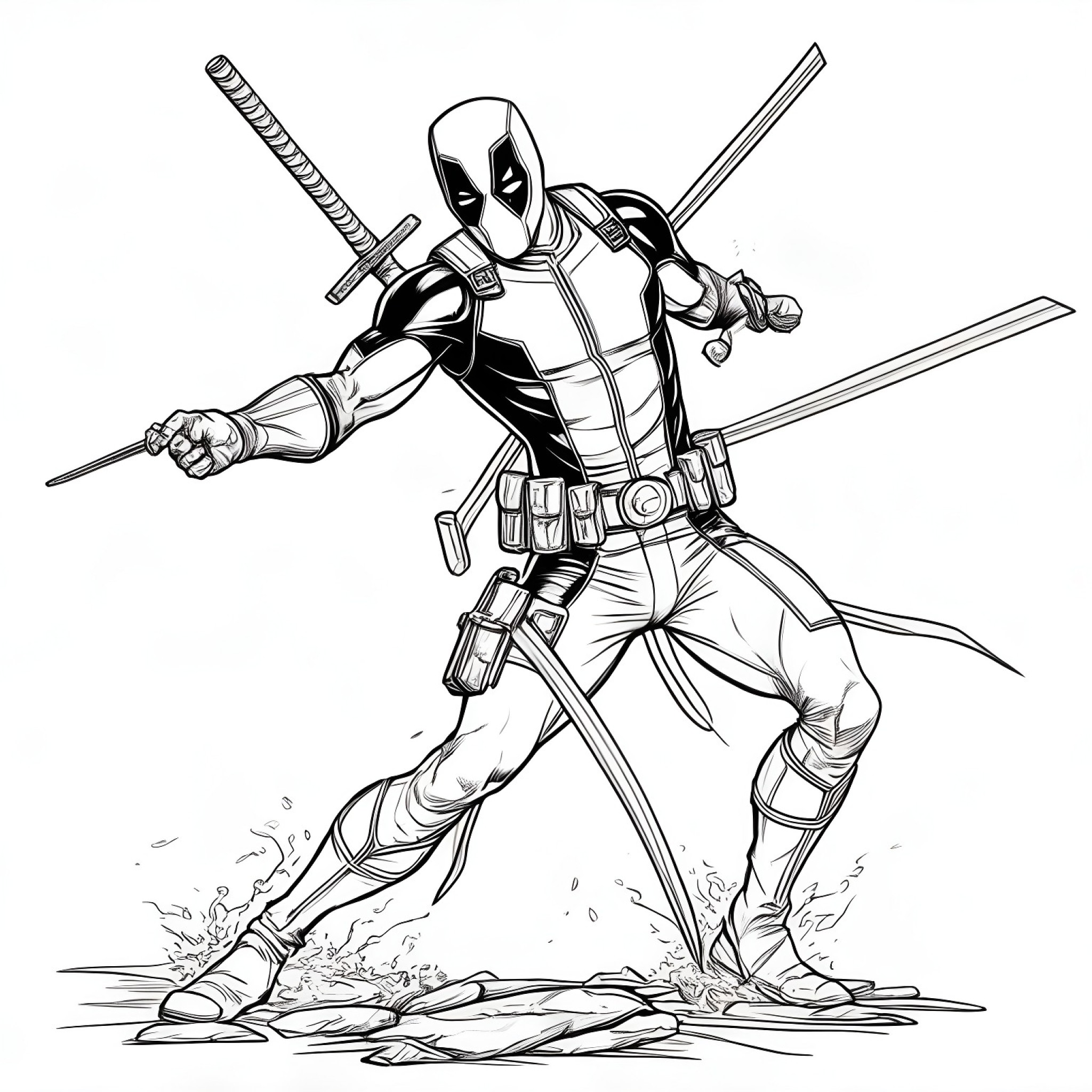 Best Deadpool Coloring Pages (Free Printable PDF)