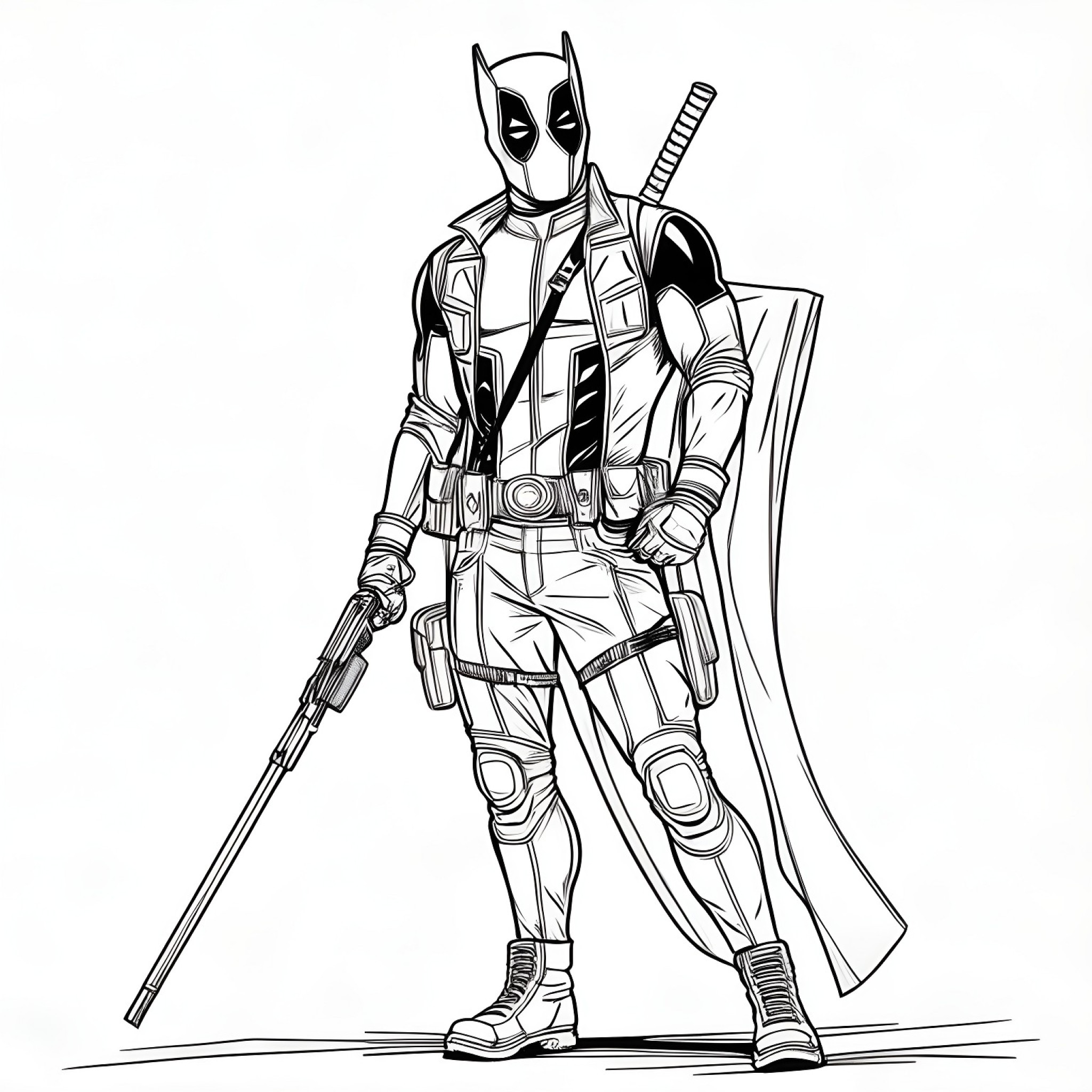 Best Deadpool Coloring Pages (Free Printable PDF)