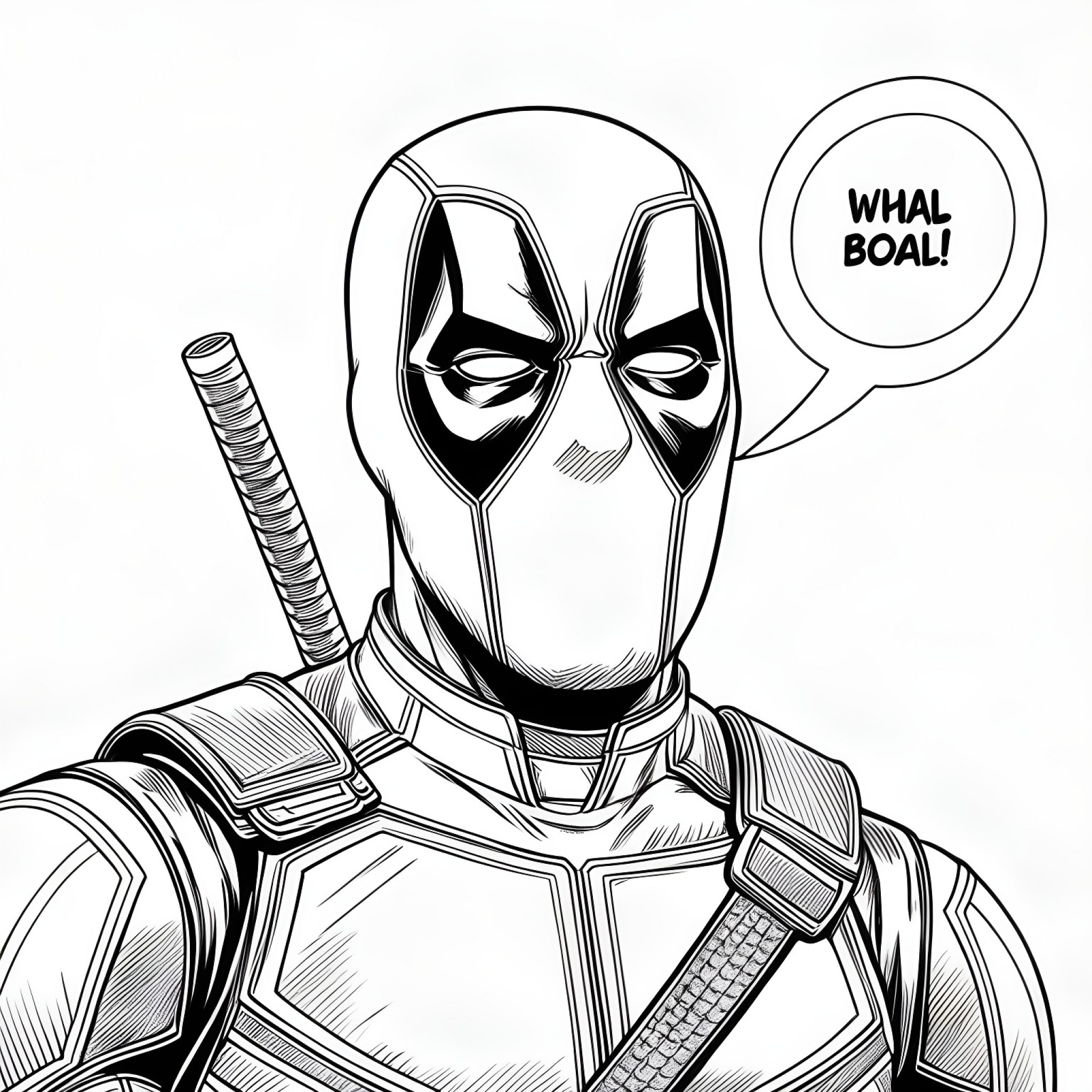 19 Best Deadpool Coloring Pages (Free Printable PDFs)