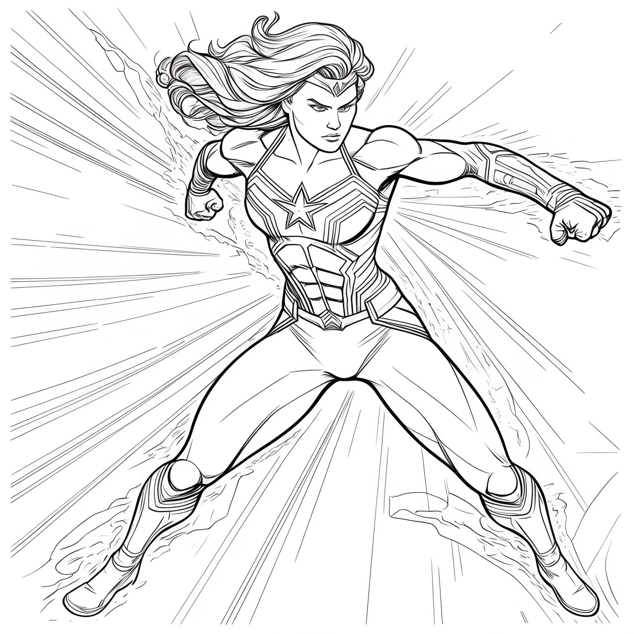 Best Captain Marvel Coloring Pages (Free Printable PDF)