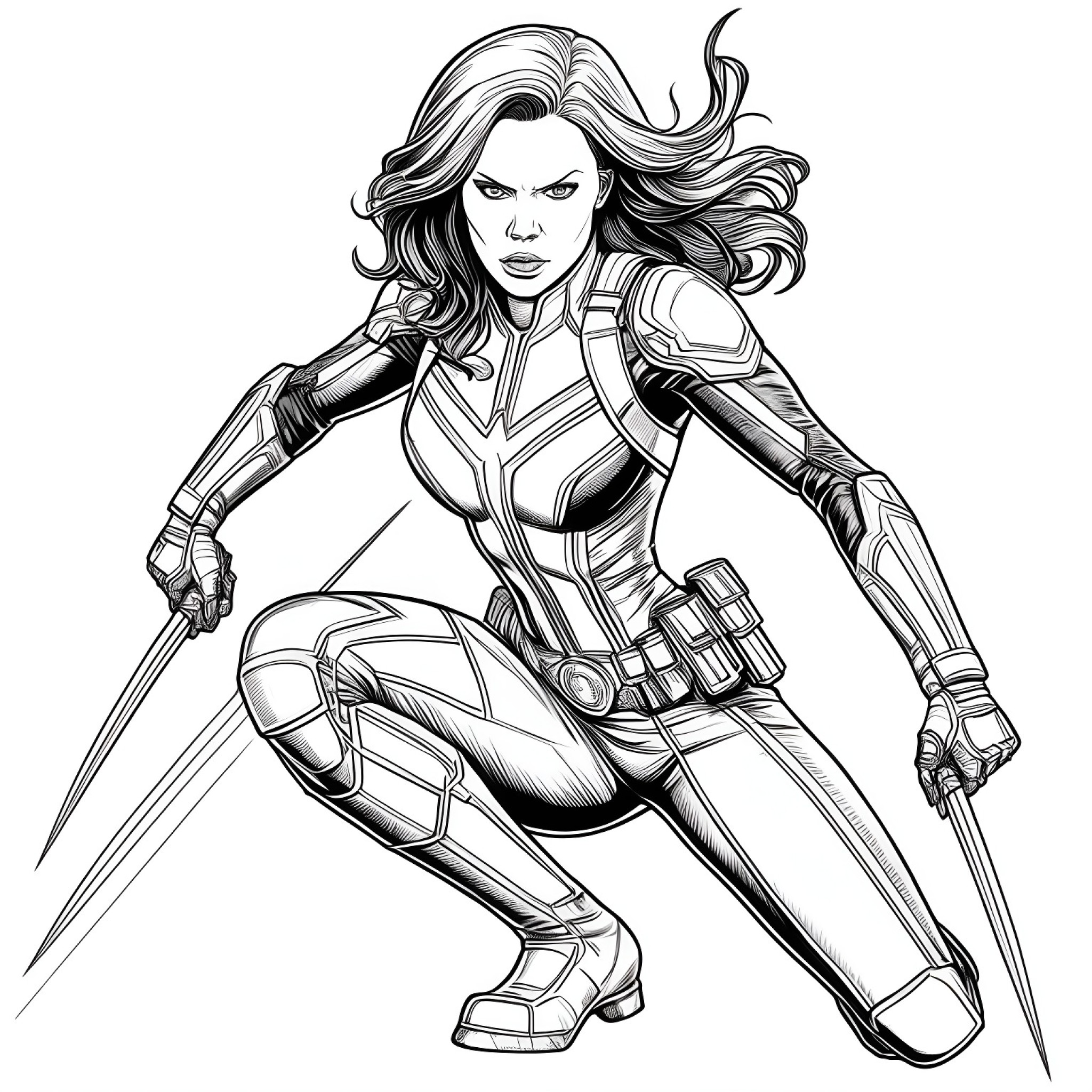 11 Best Black Widow Coloring Pages (Free Printable PDFs)