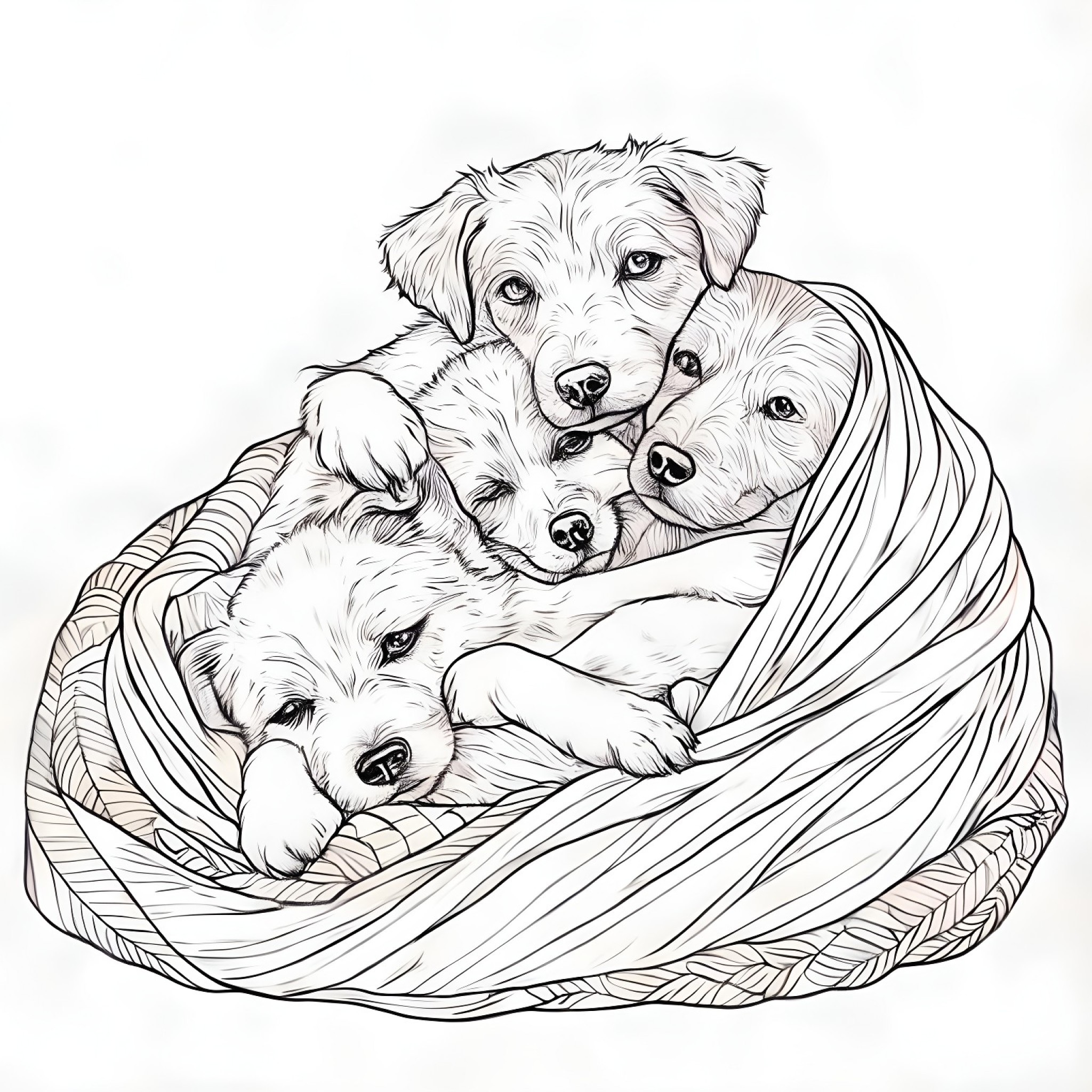 Best Dog Coloring Pages (Free Printable PDF)