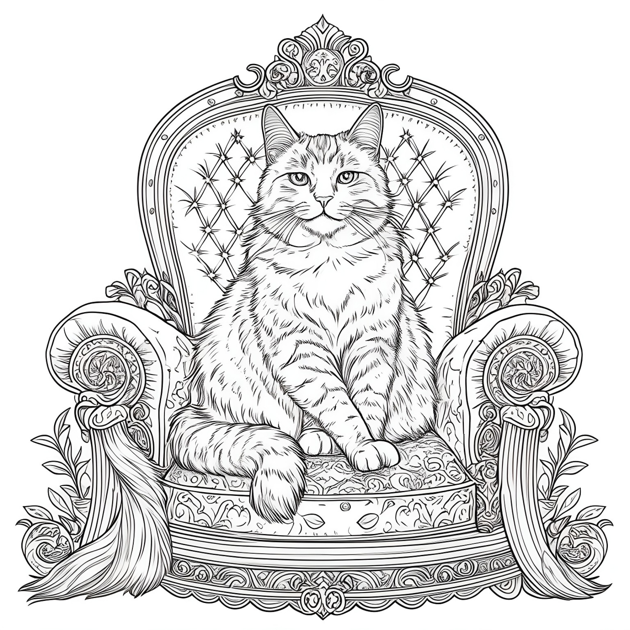 Best Cat Coloring Pages (Free Printable PDF)