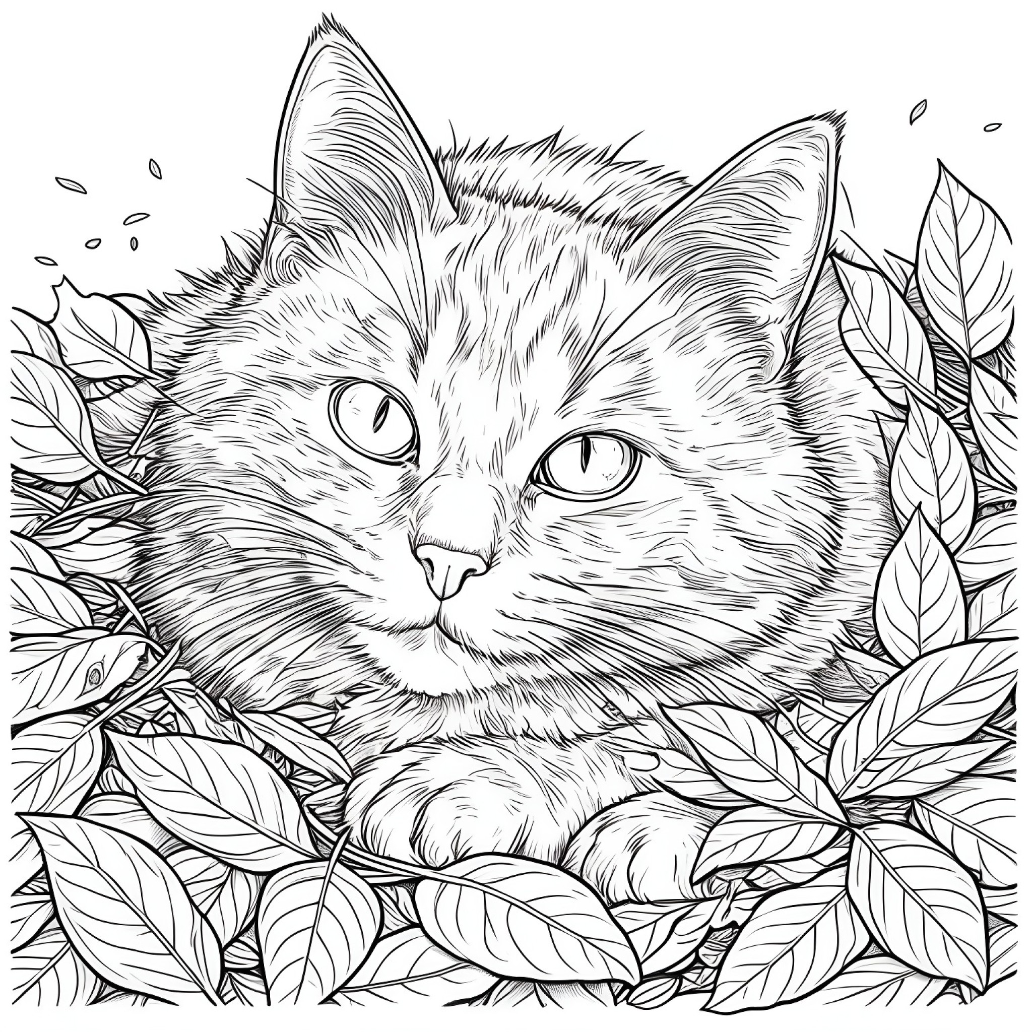 Best Cat Coloring Pages (Free Printable PDF)