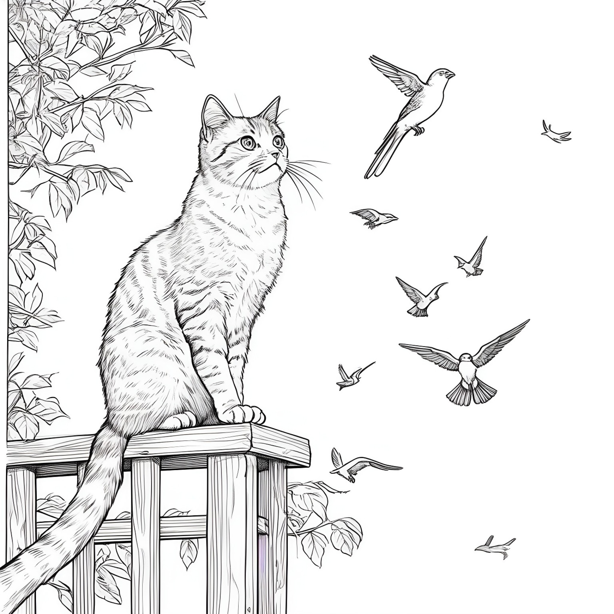 Best Cat Coloring Pages (Free Printable PDF)