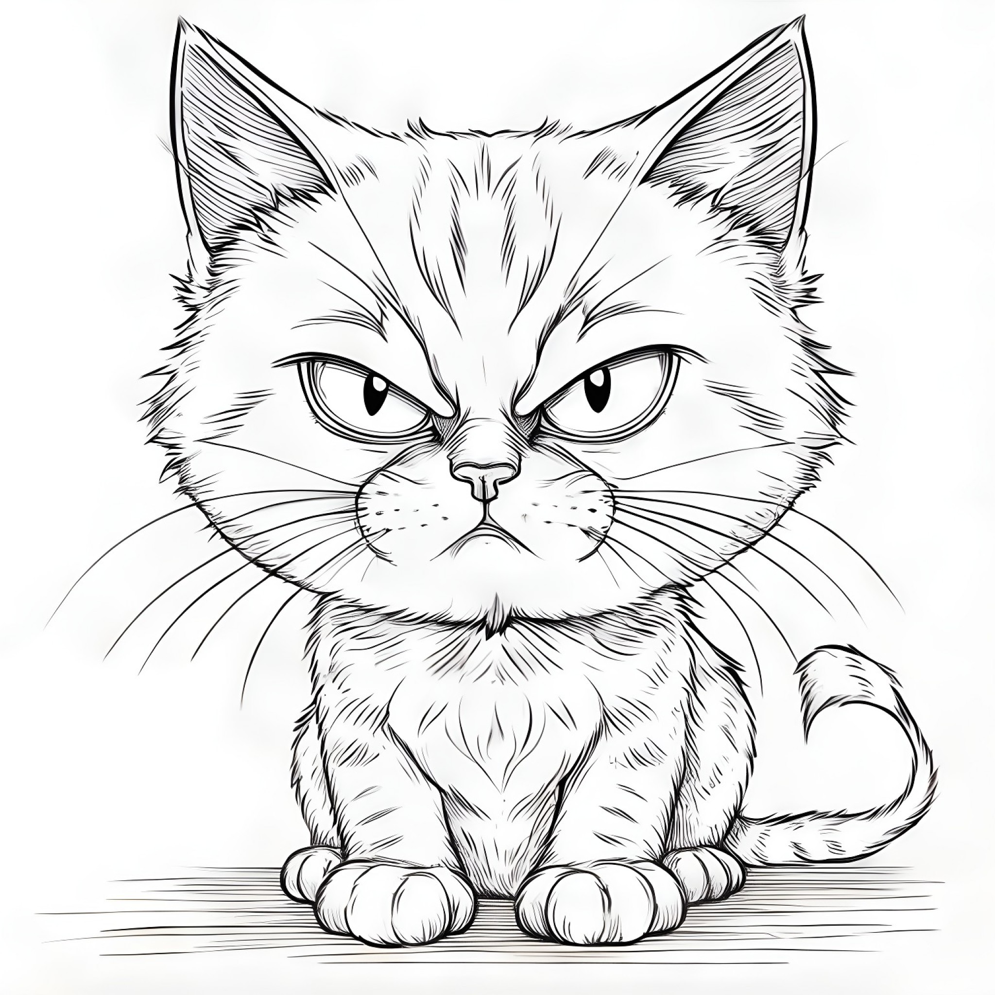 Best Cat Coloring Pages (Free Printable PDF)