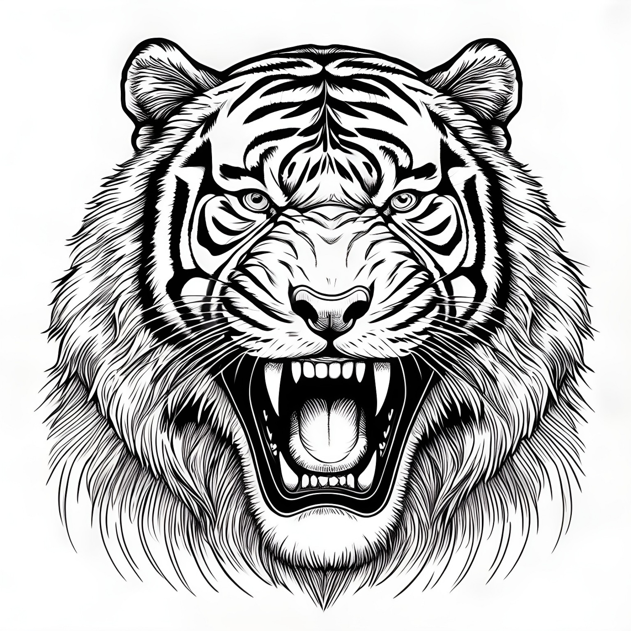 Best Tiger Coloring Pages (Free Printable PDF)