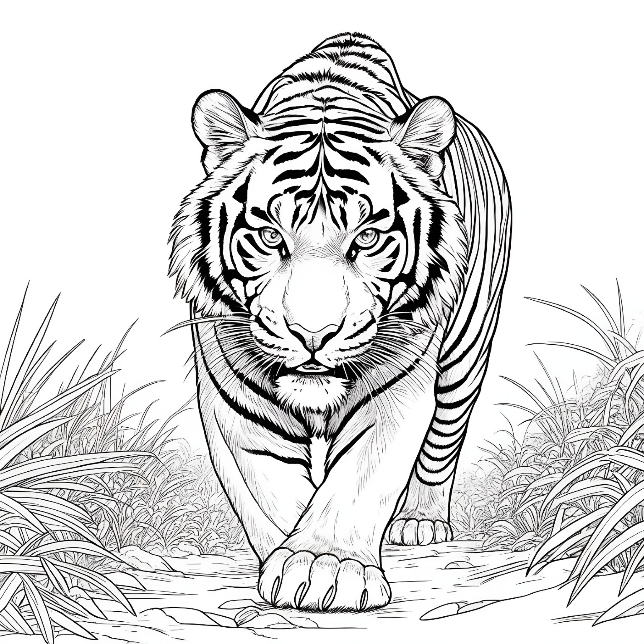 Best Tiger Coloring Pages (Free Printable PDF)