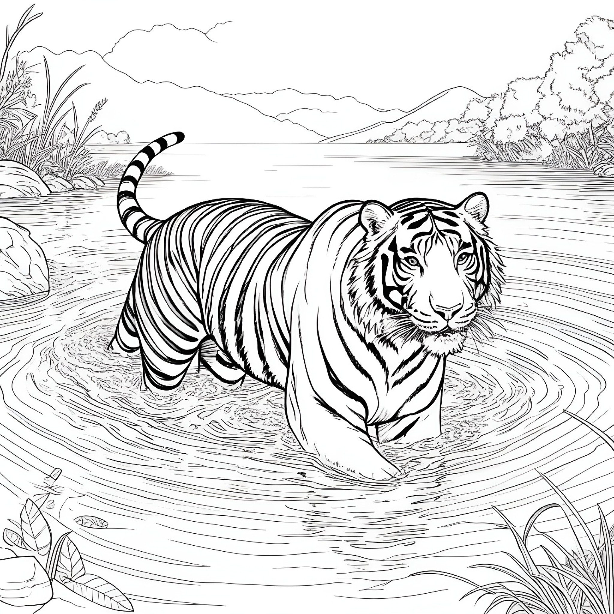 Best Tiger Coloring Pages (Free Printable PDF)