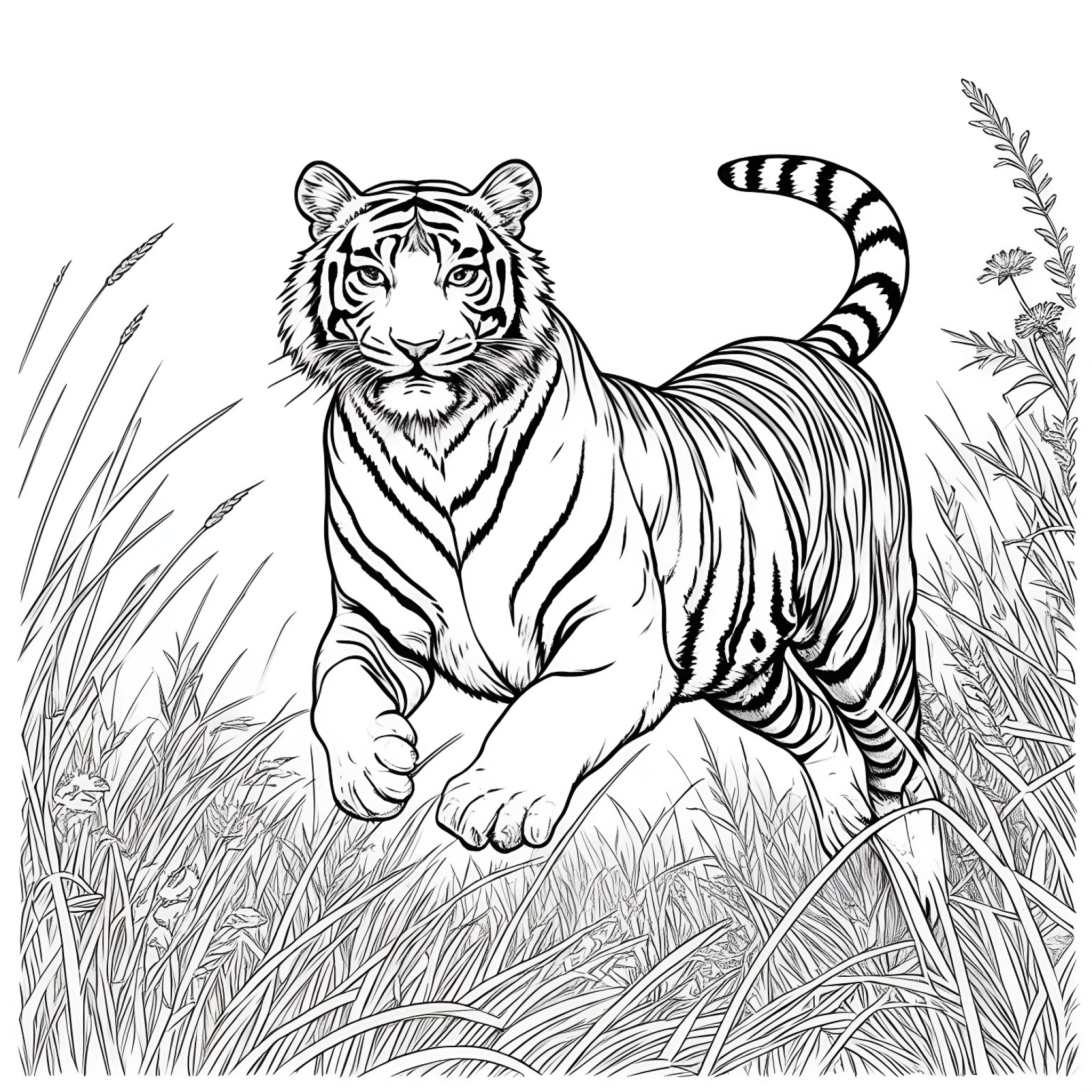 Best Tiger Coloring Pages (Free Printable PDF)