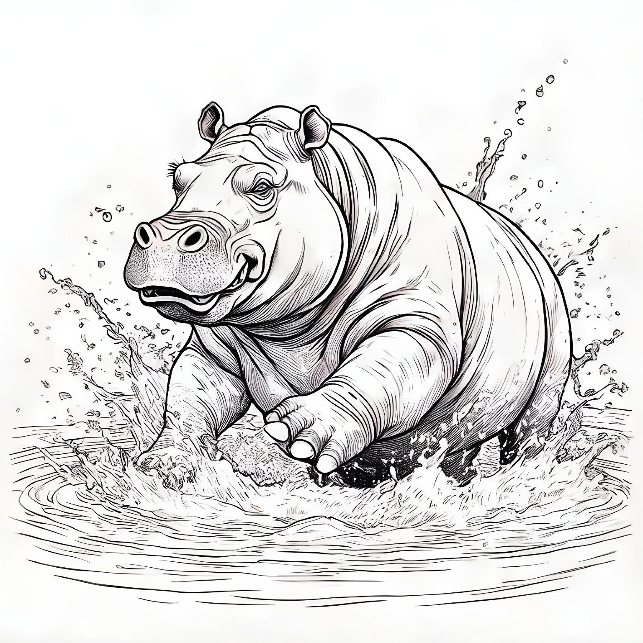 17 Best Hippopotamus Coloring Pages (Free Printable PDFs)