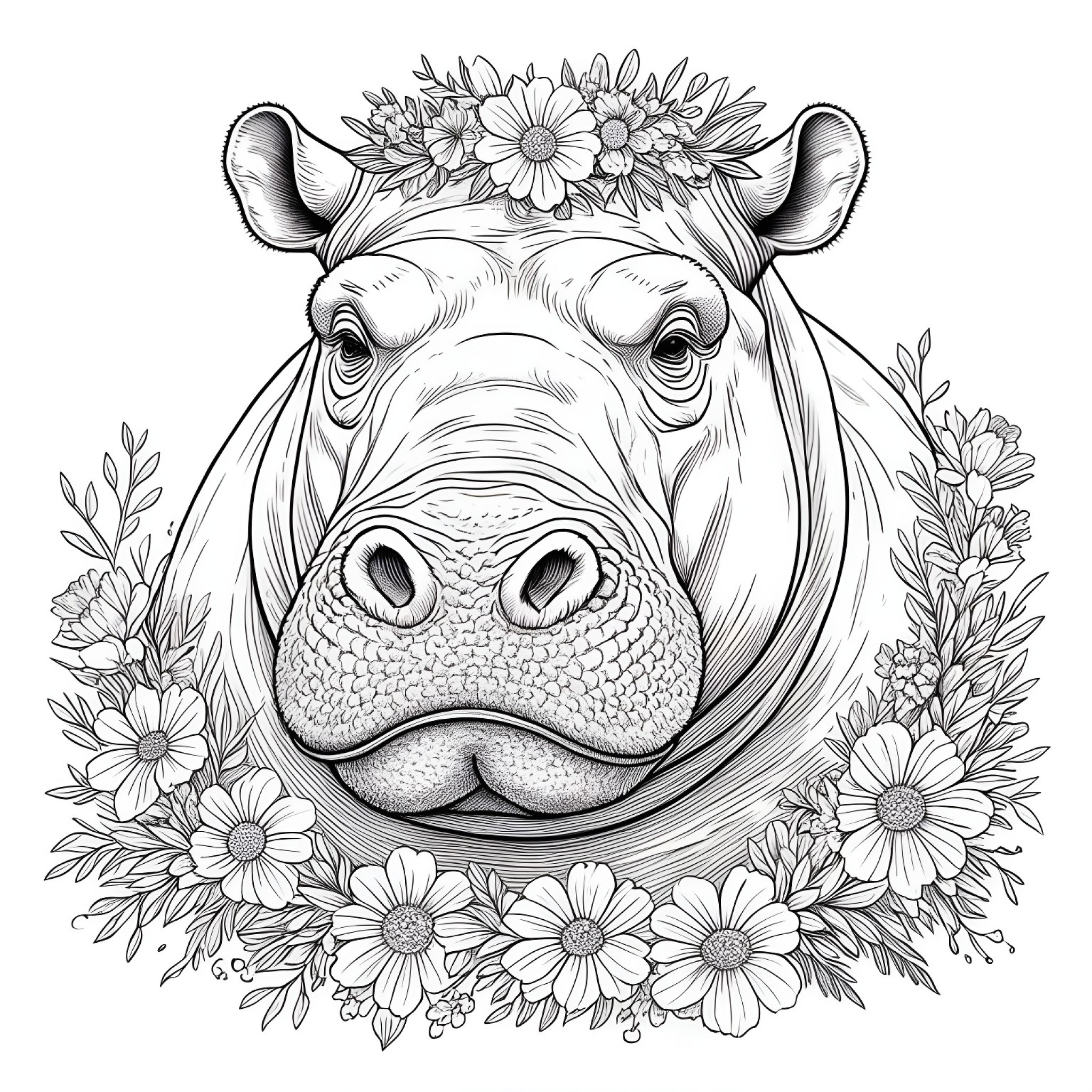 17 Best Hippopotamus Coloring Pages (Free Printable PDFs)