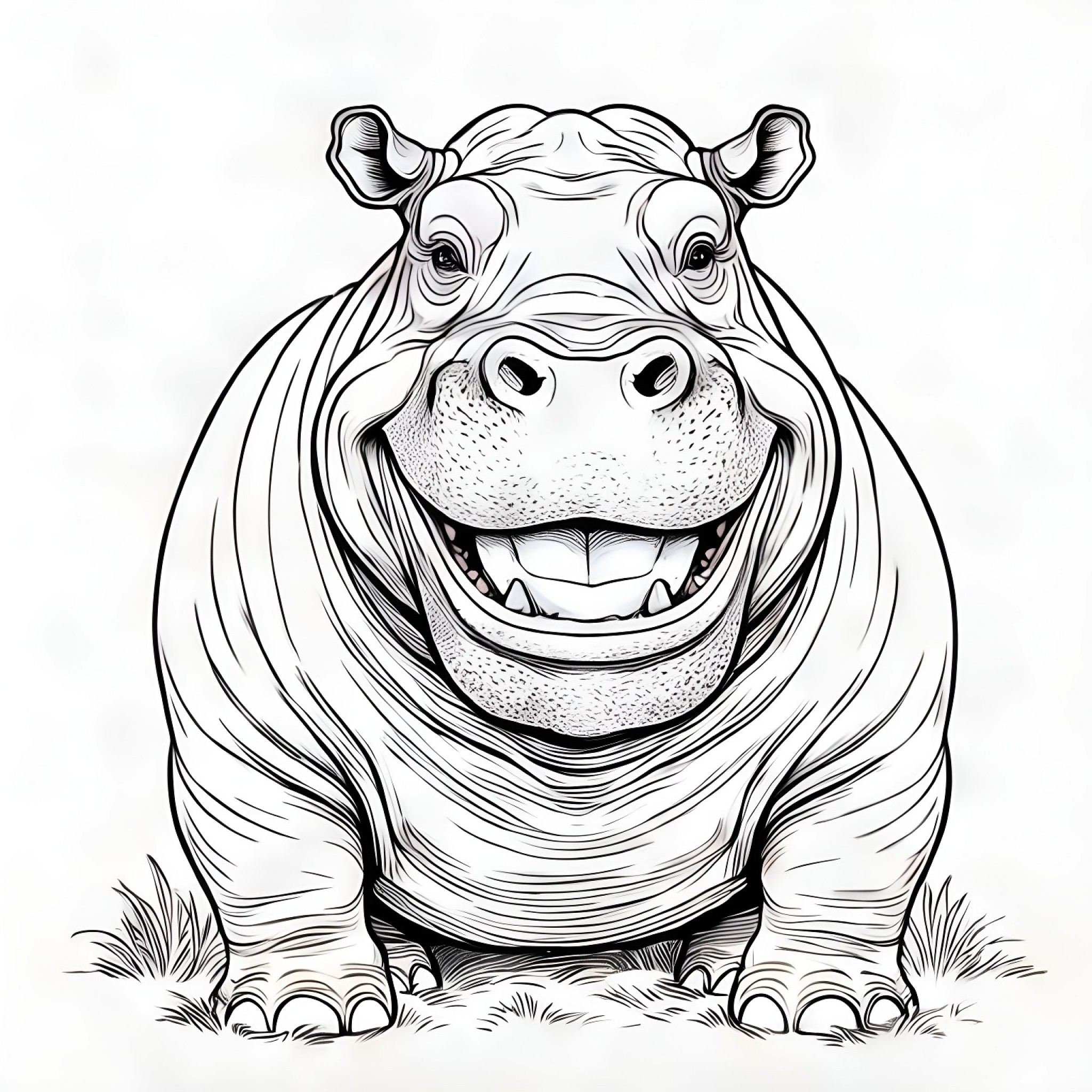 17 Best Hippopotamus Coloring Pages (Free Printable PDFs)