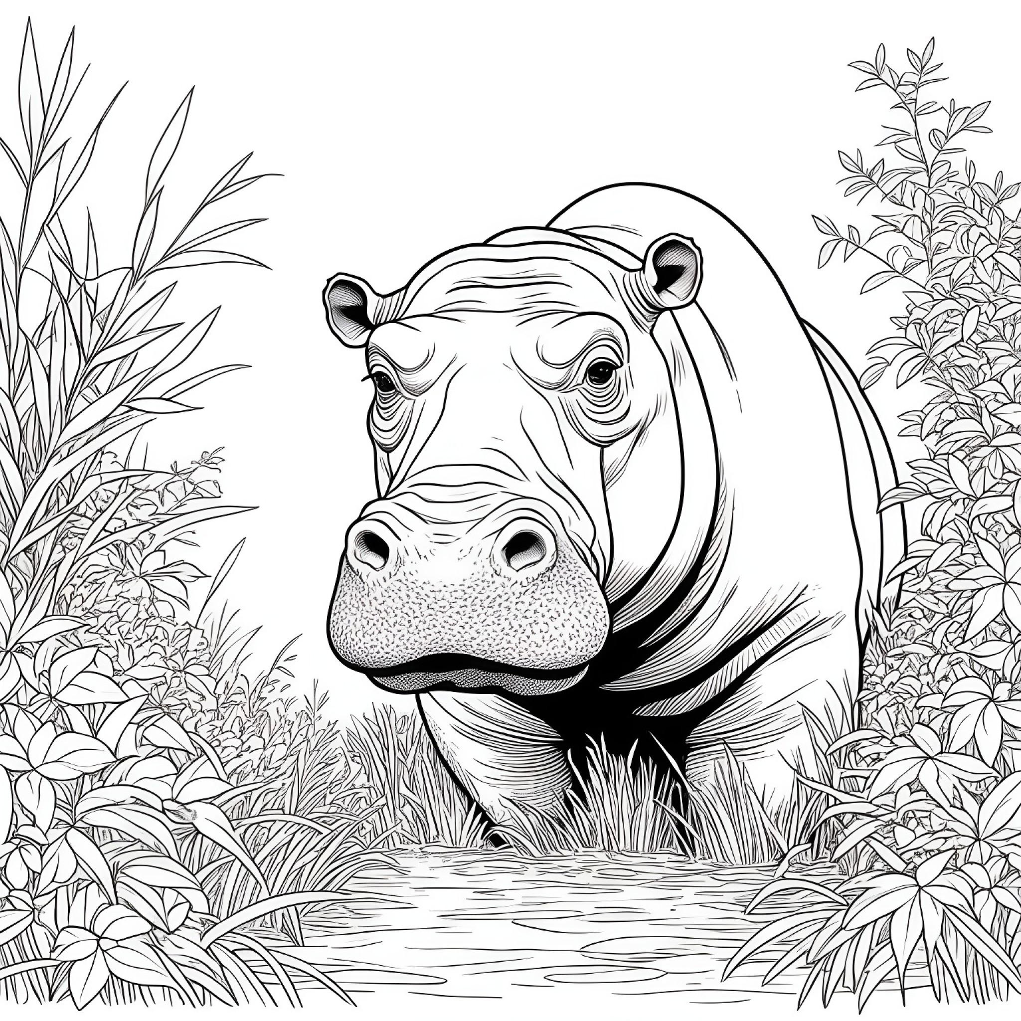 17 Best Hippopotamus Coloring Pages (Free Printable PDFs)