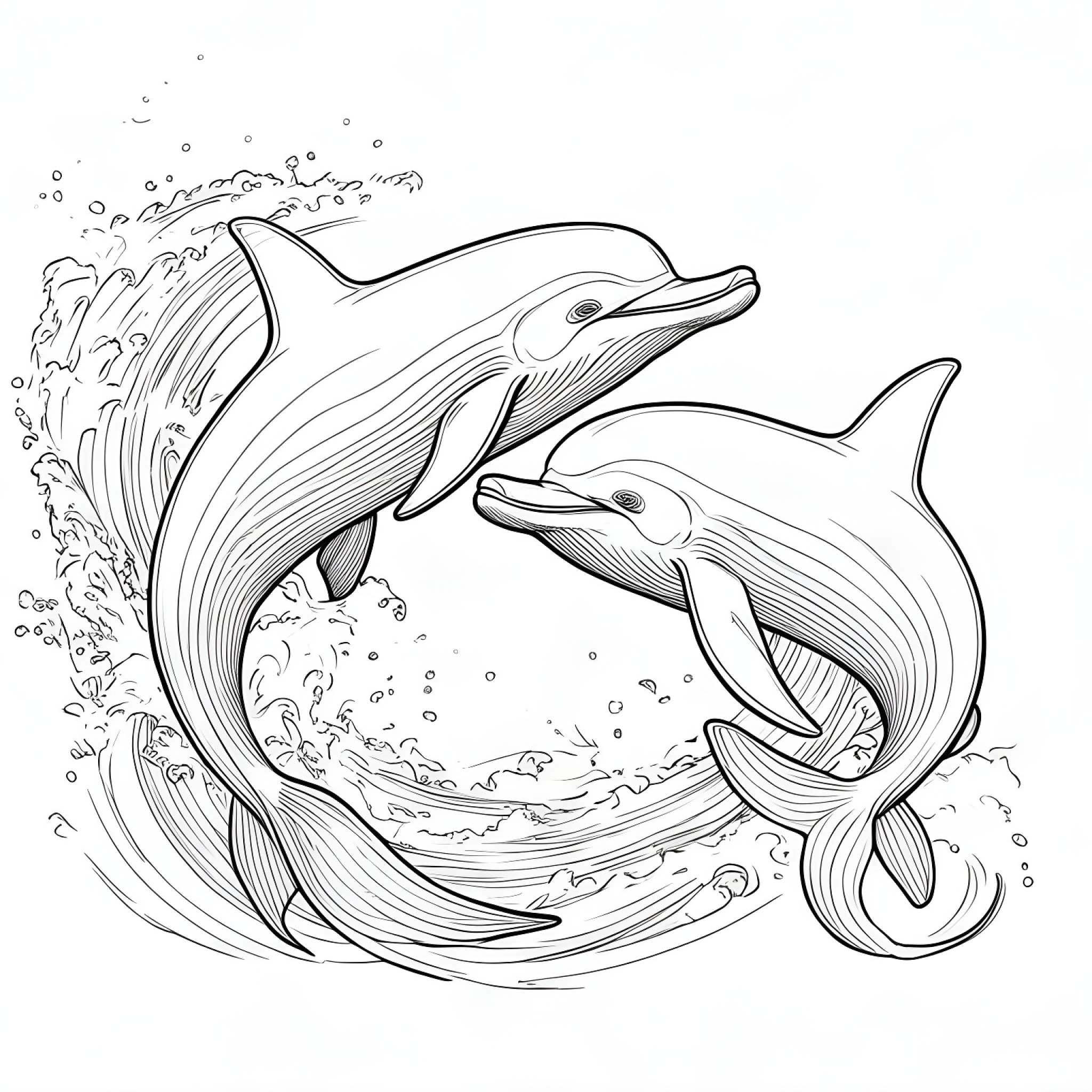 Best Dolphin Coloring Pages (Free Printable PDF)