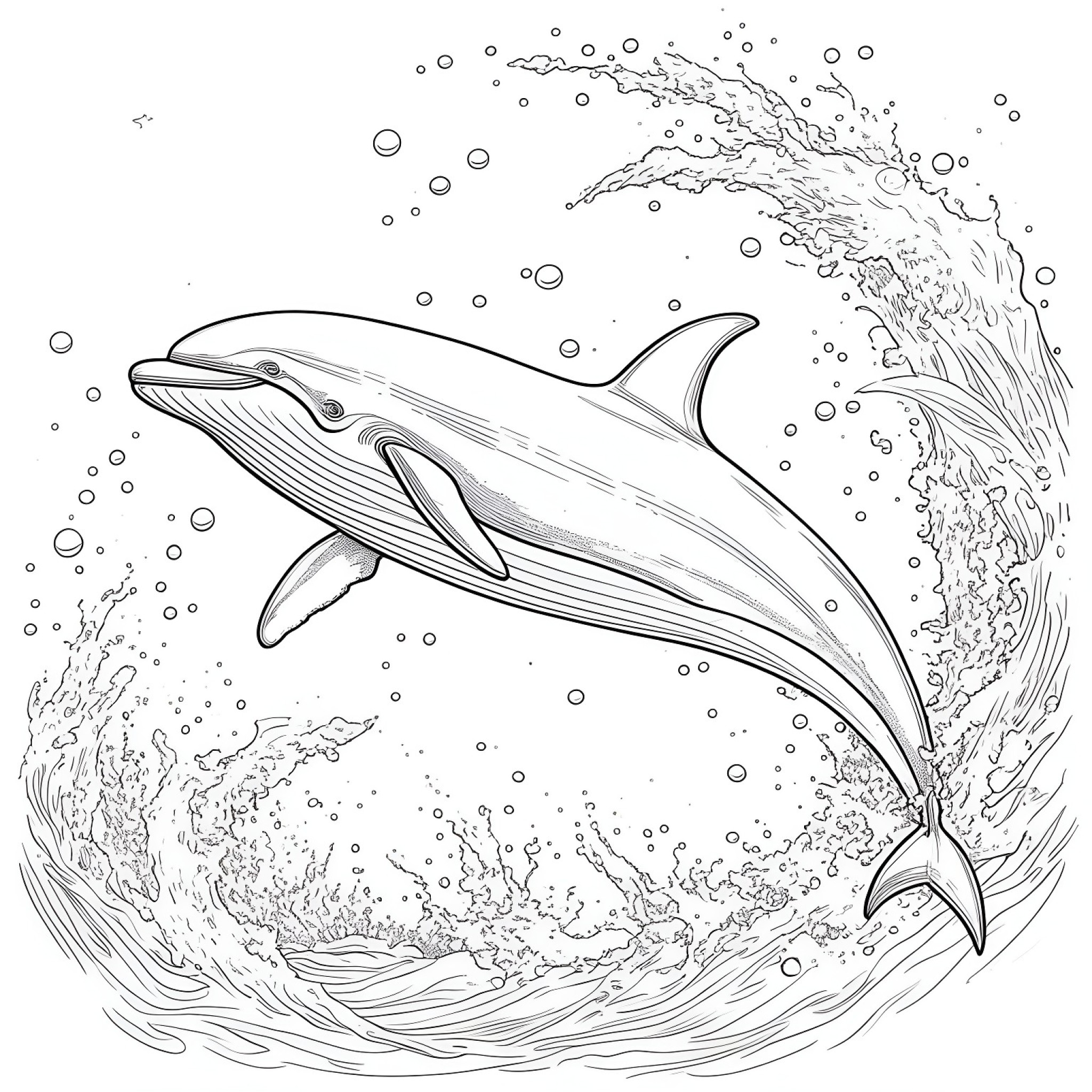 Best Dolphin Coloring Pages (Free Printable PDF)