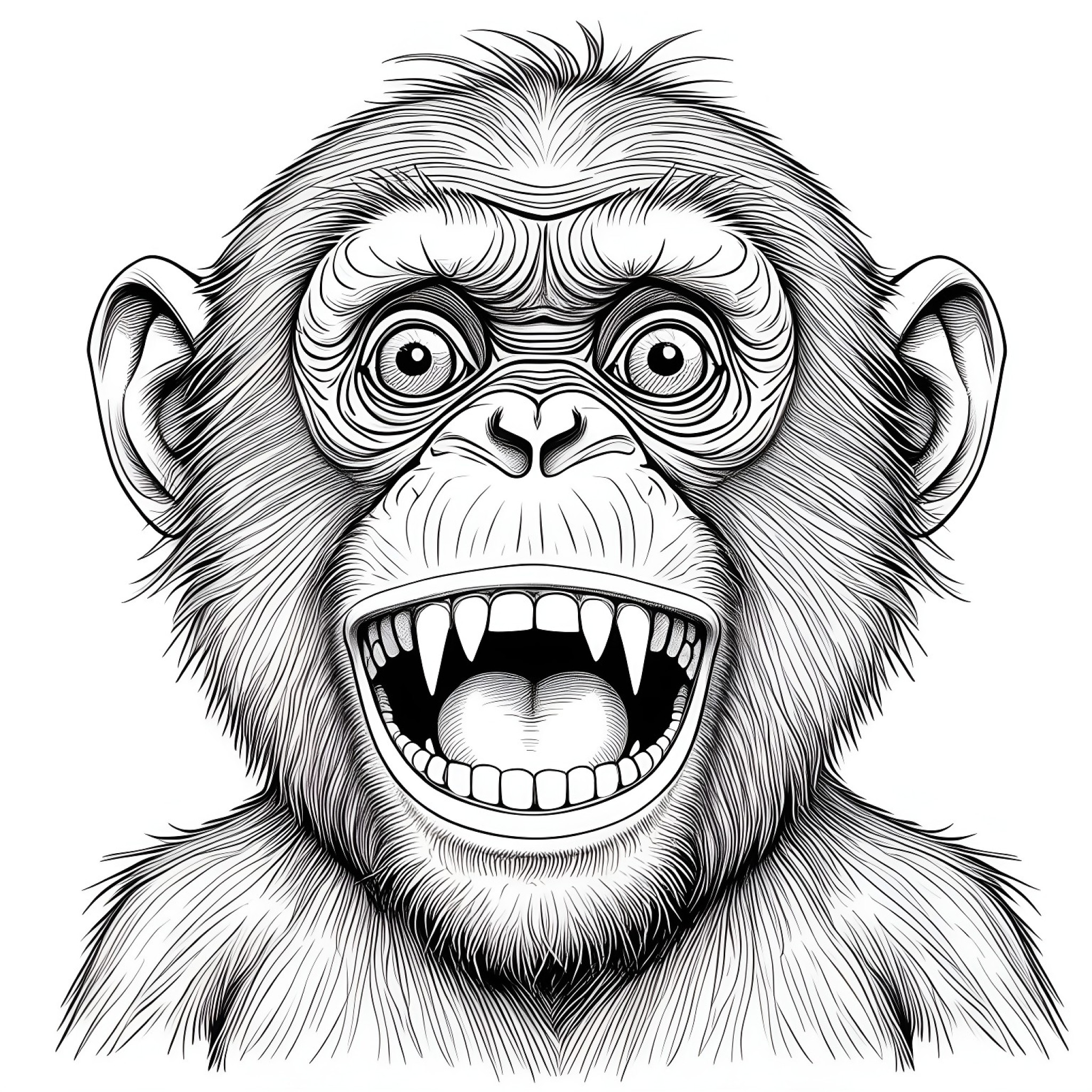 Best Monkey Coloring Pages (Free Printable PDF)