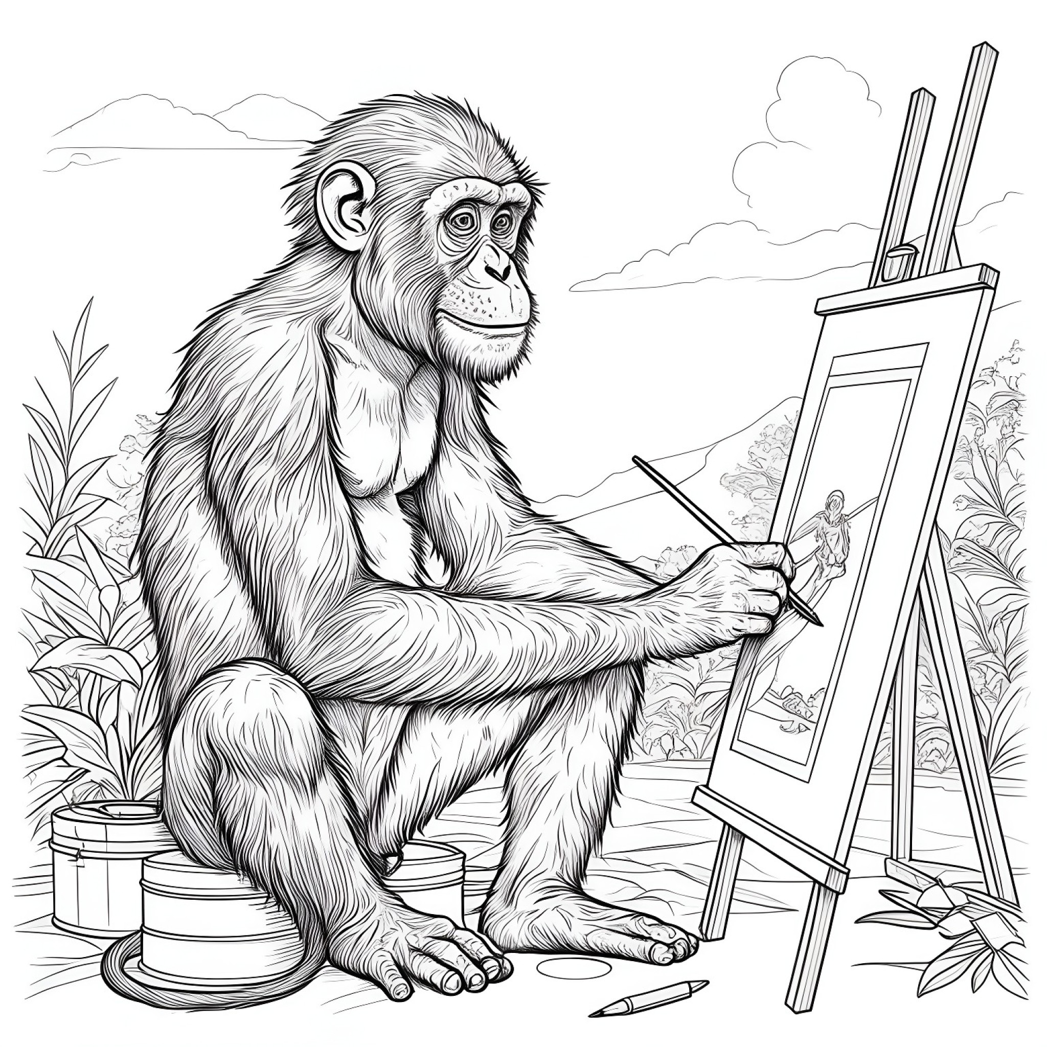 Best Monkey Coloring Pages (Free Printable PDF)