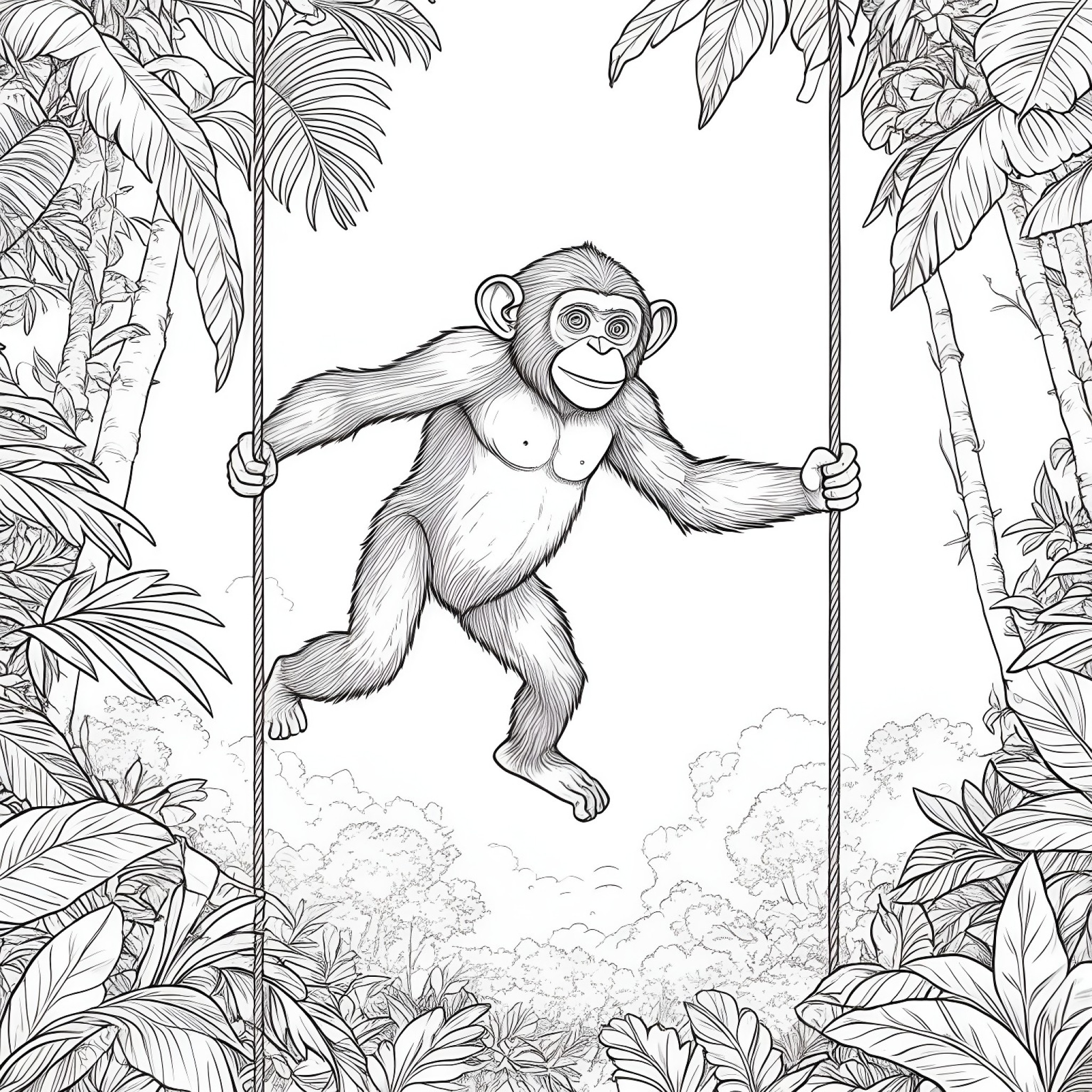 Best Monkey Coloring Pages (Free Printable PDF)
