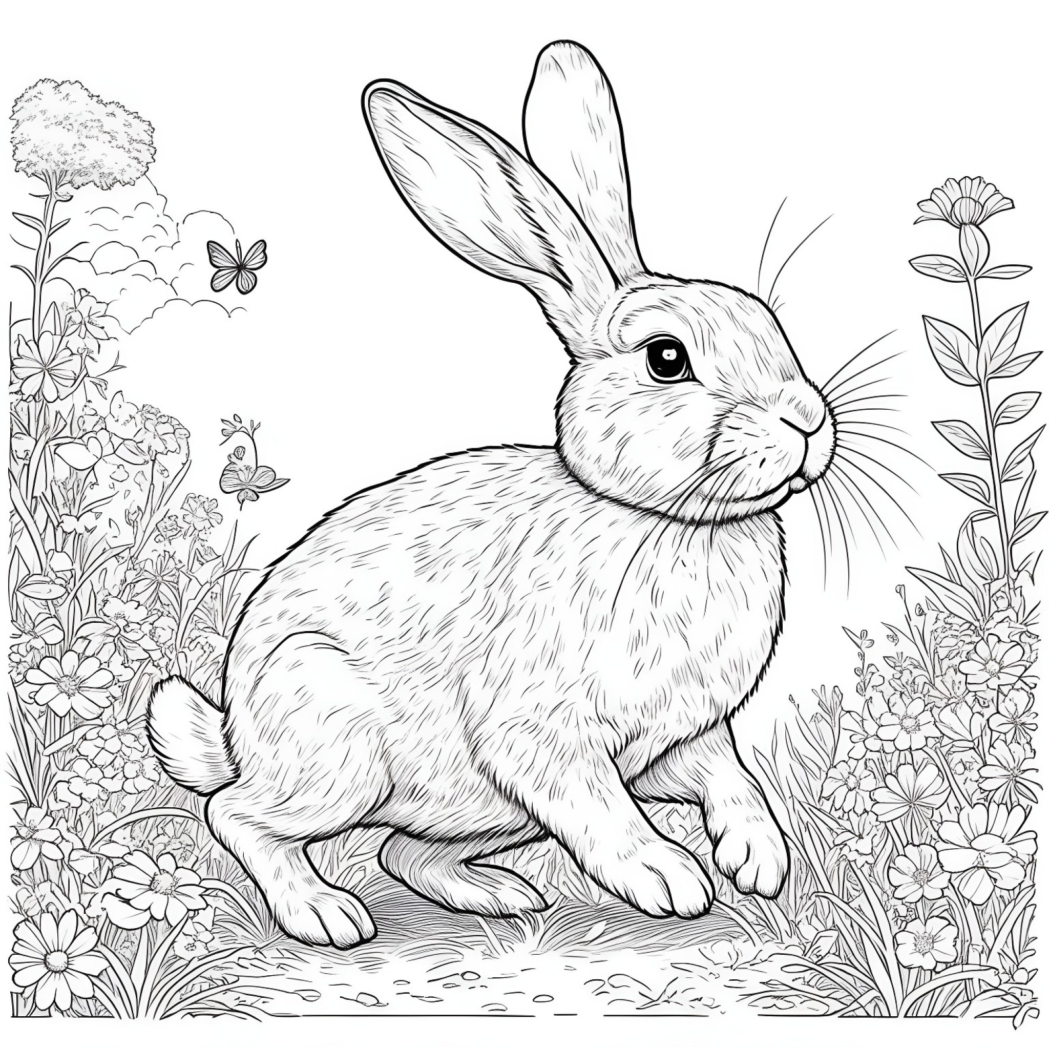 Best Rabbit Coloring Pages (Free Printable PDF)