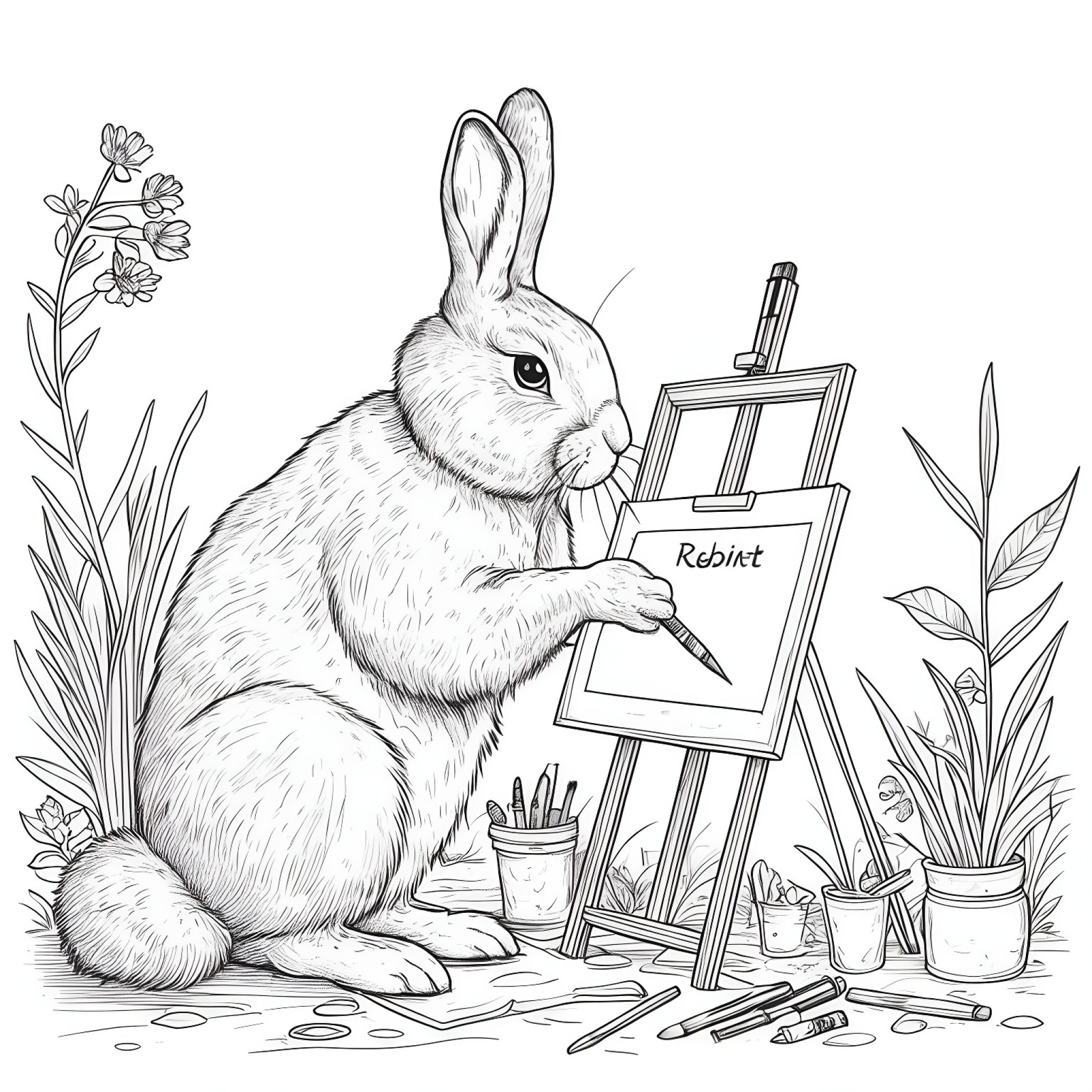Best Rabbit Coloring Pages (Free Printable PDF)