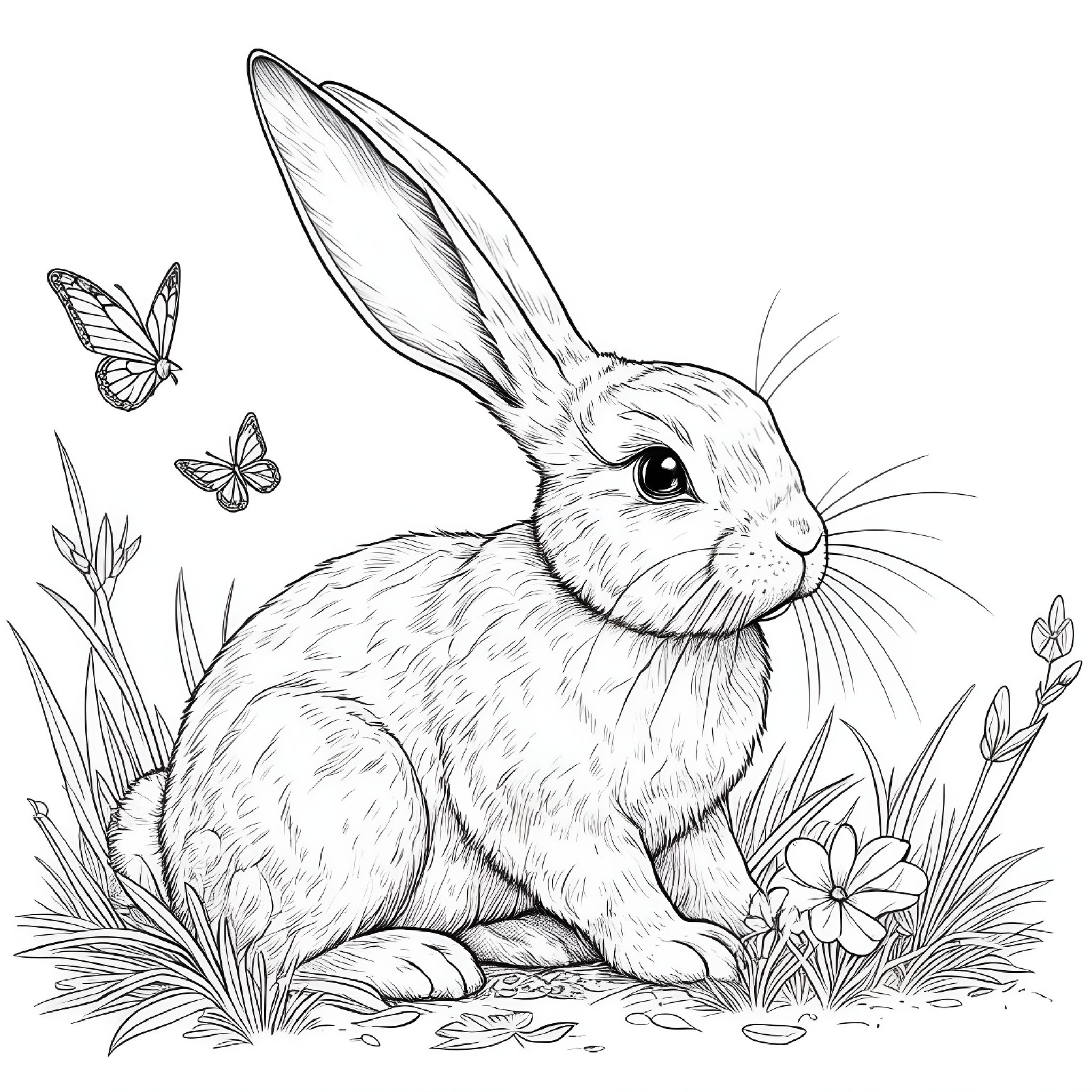Best Rabbit Coloring Pages (Free Printable PDF)