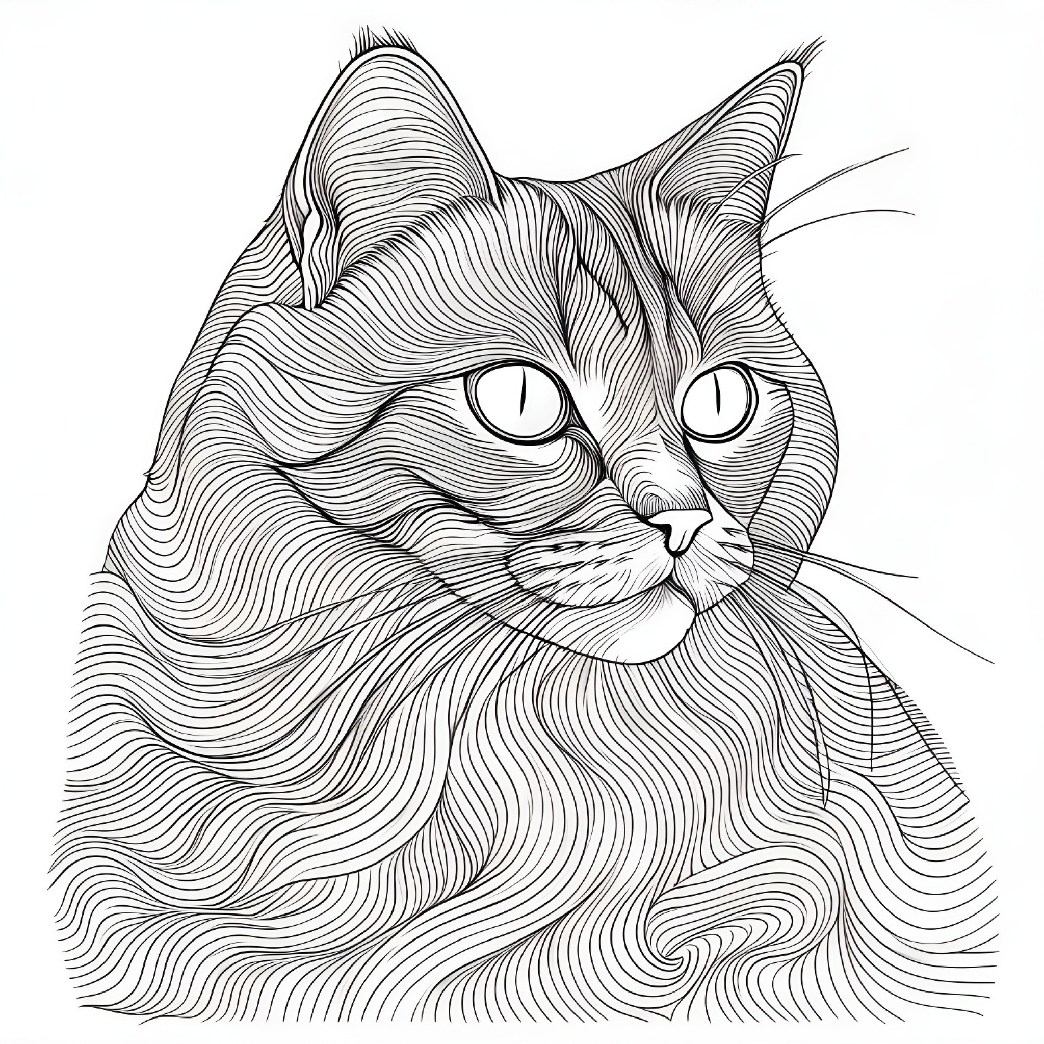 Best Cat Coloring Pages (Free Printable PDF)