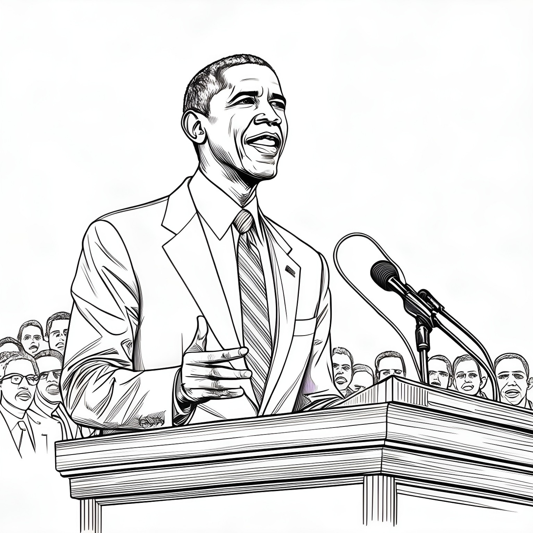 Best Barack Obama Coloring Pages (Free Printable PDF)