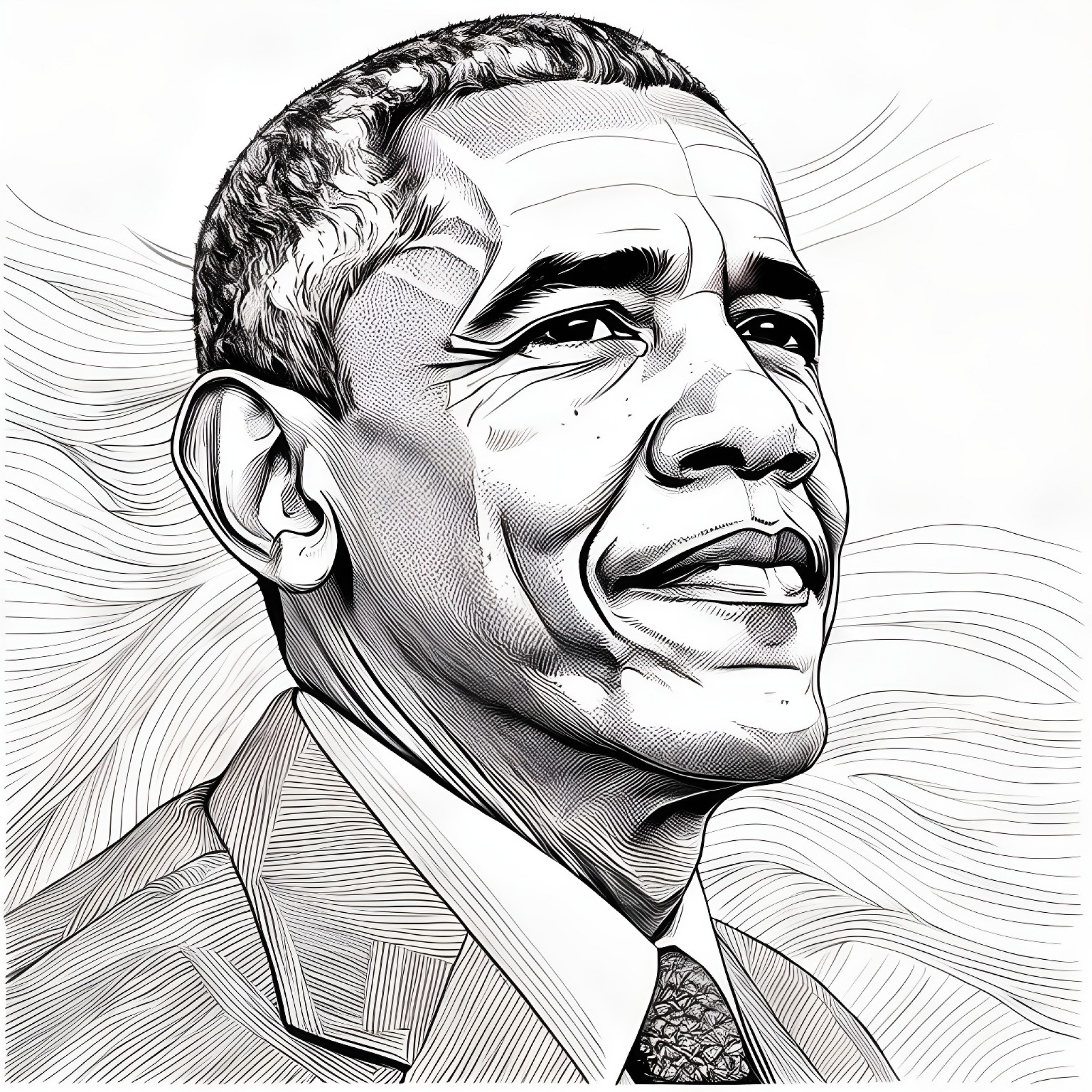 Best Barack Obama Coloring Pages (Free Printable PDF)