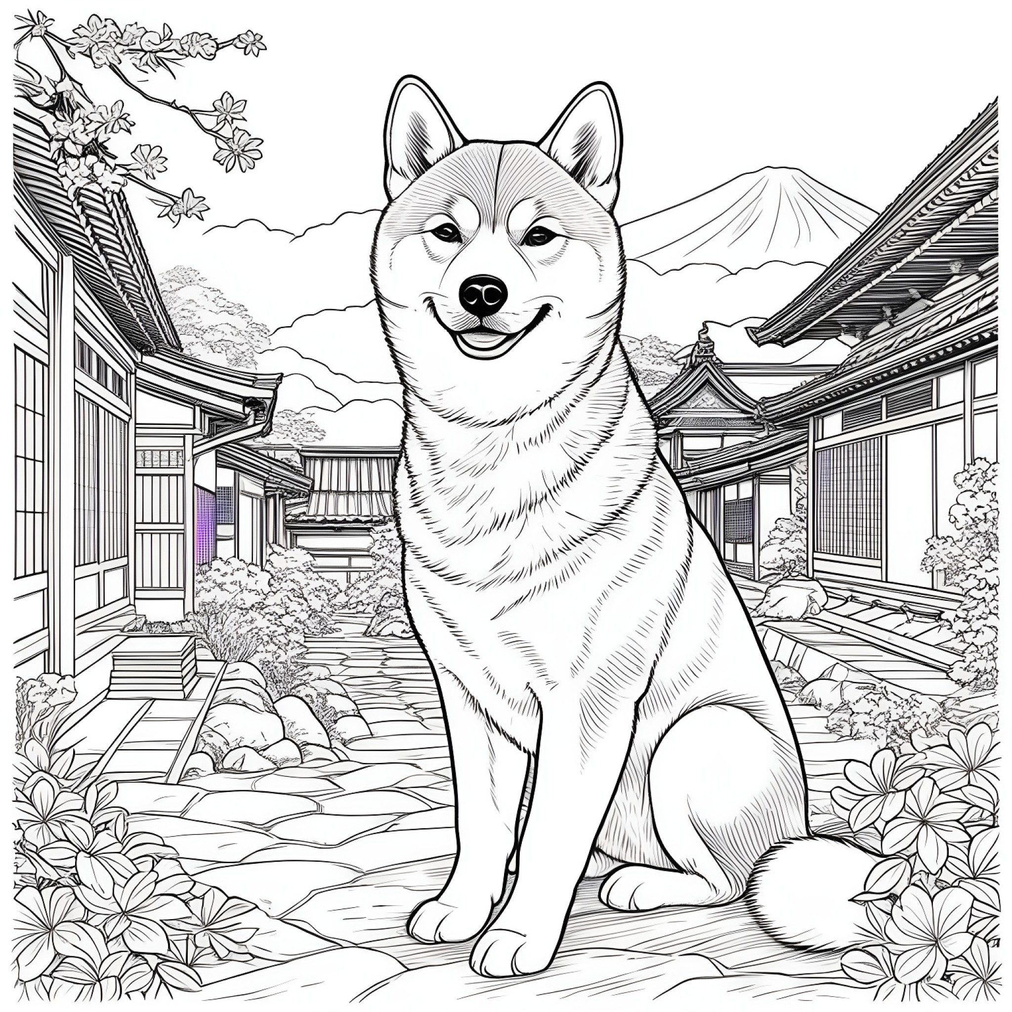 Best Shiba Inu Coloring Pages (Free Printable PDF)
