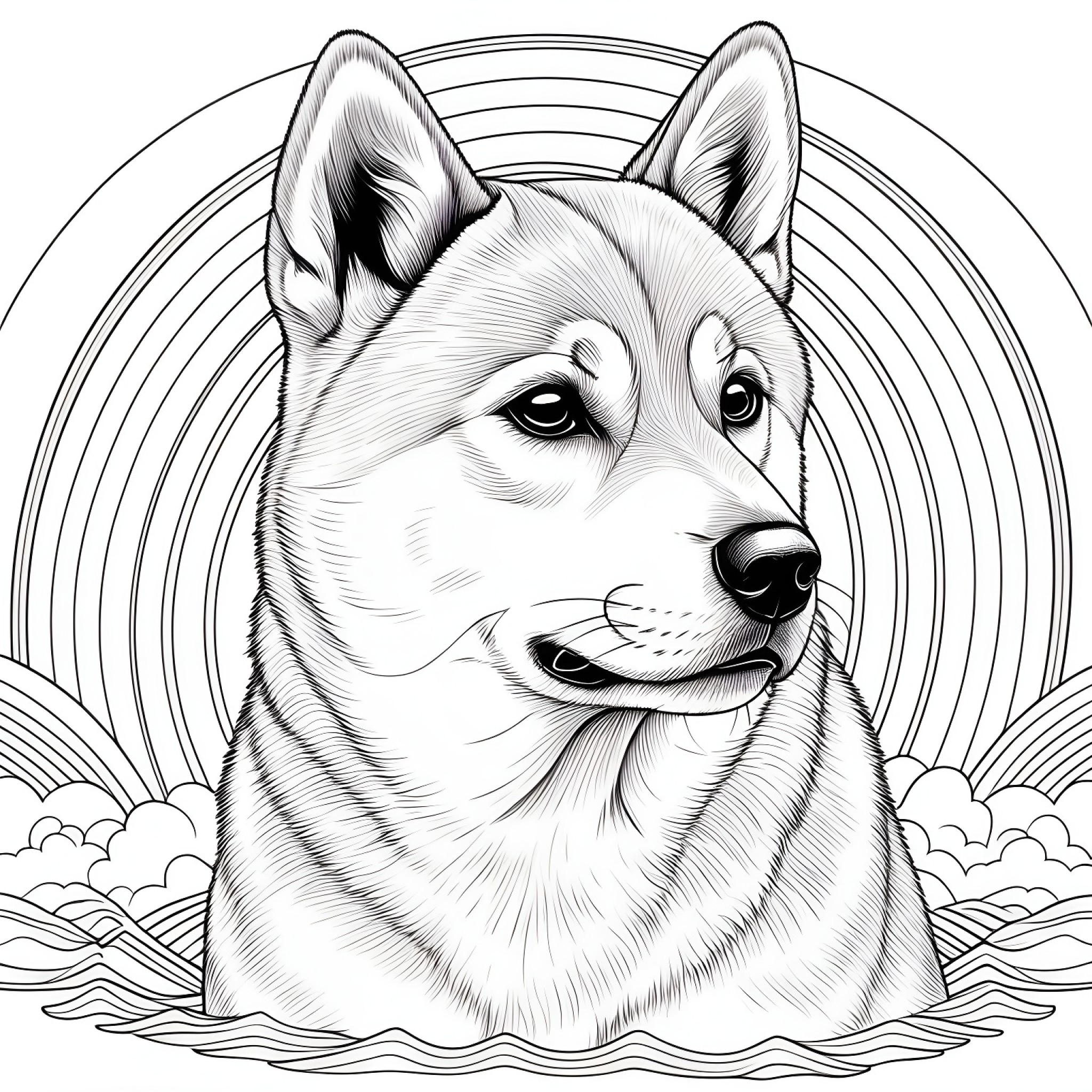 Best Shiba Inu Coloring Pages (Free Printable PDF)