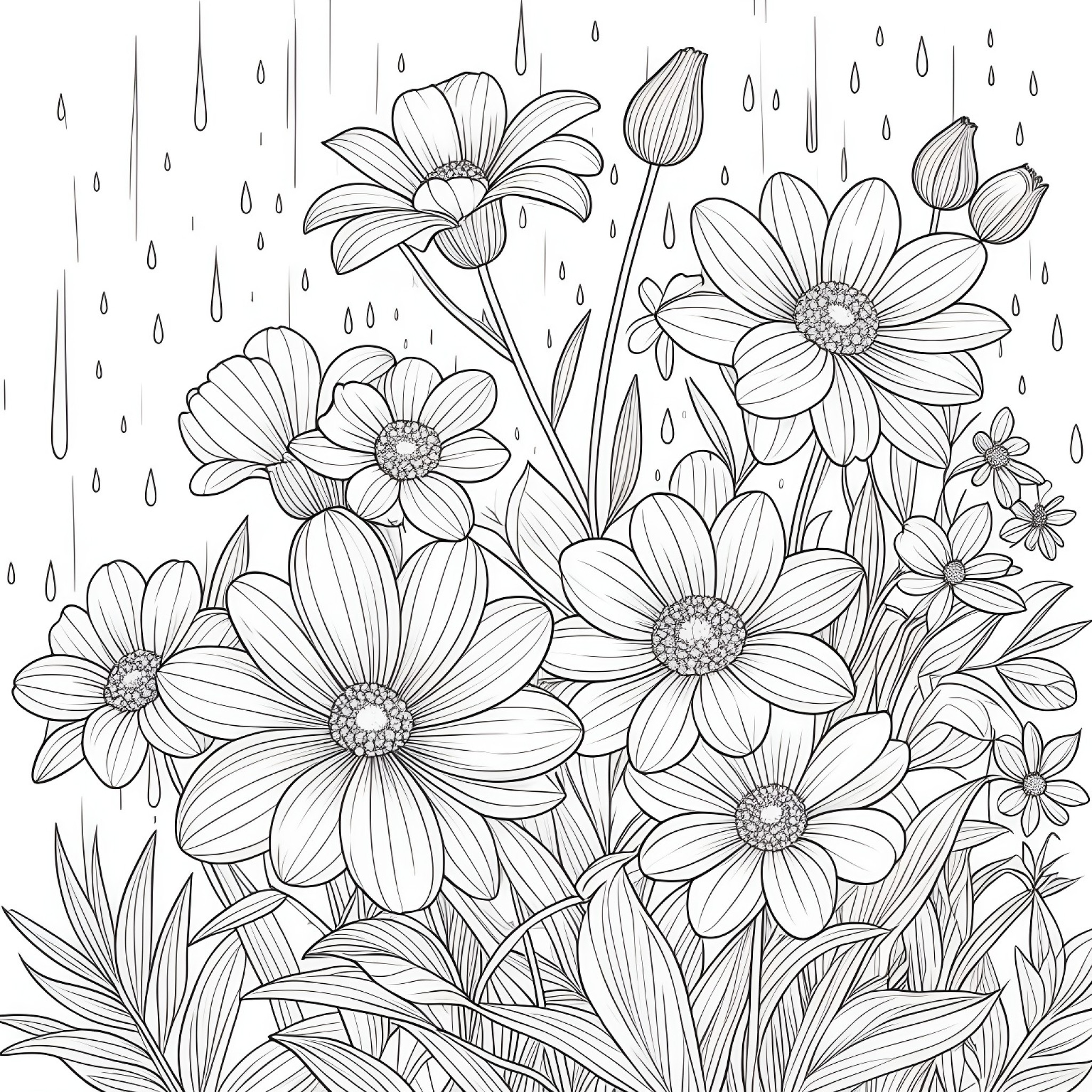 Best Flowers Coloring Pages (Free Printable PDF)