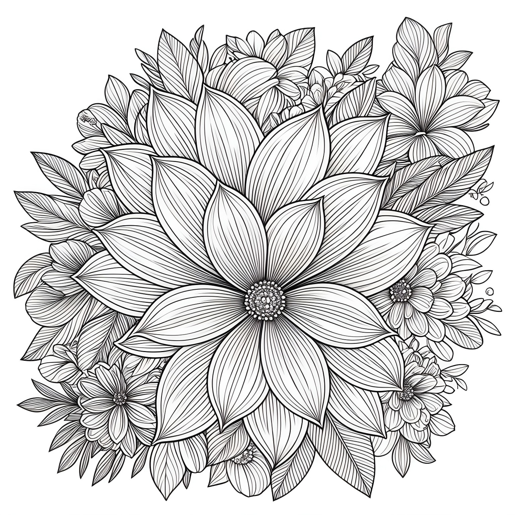 Best Flowers Coloring Pages (Free Printable PDF)