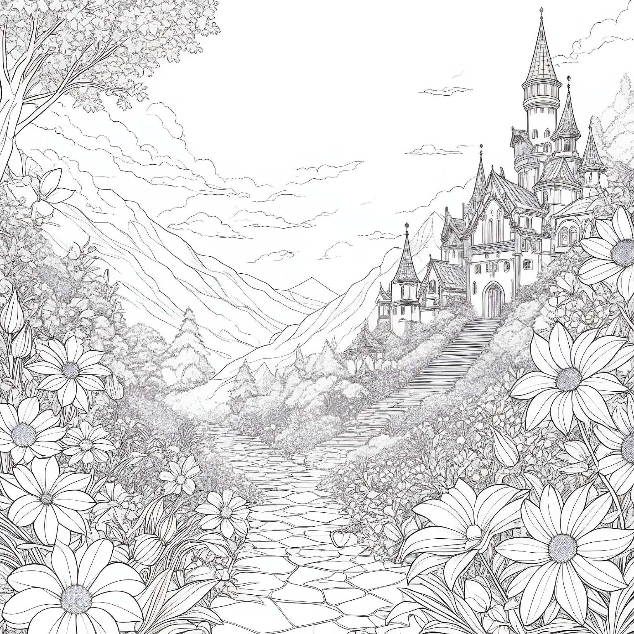 Best Flowers Coloring Pages (Free Printable PDF)