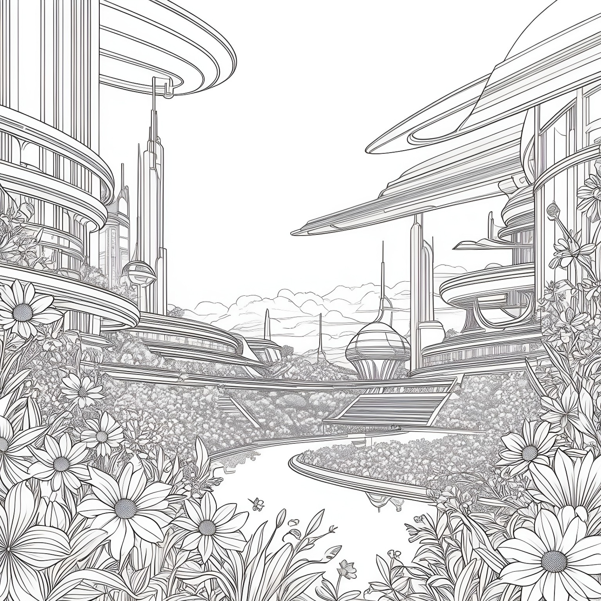 Best Flowers Coloring Pages (Free Printable PDF)