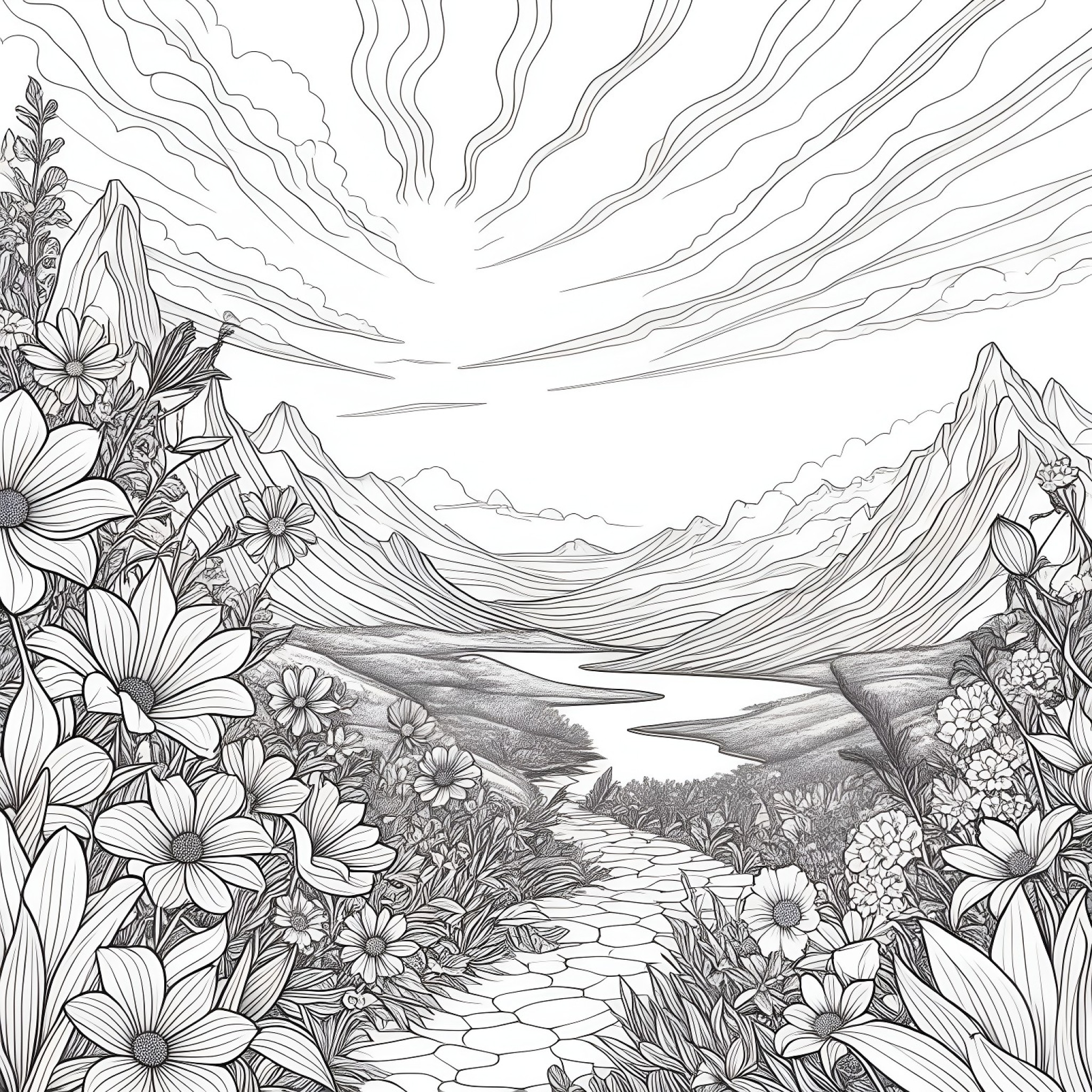 Best Flowers Coloring Pages (Free Printable PDF)