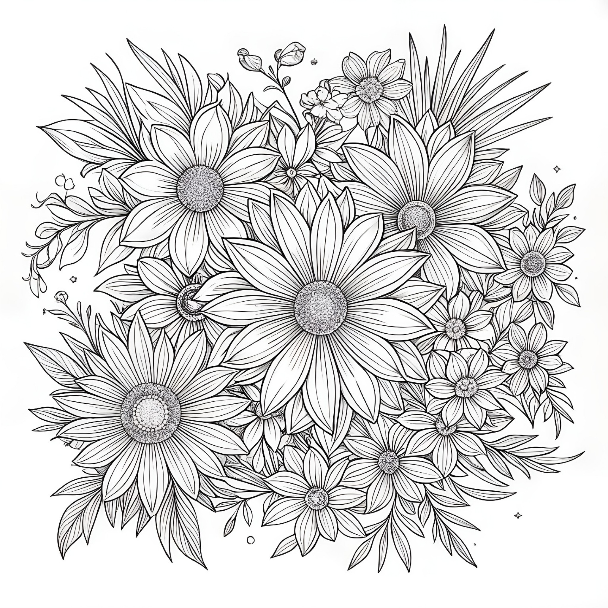 Best Flowers Coloring Pages (Free Printable PDF)