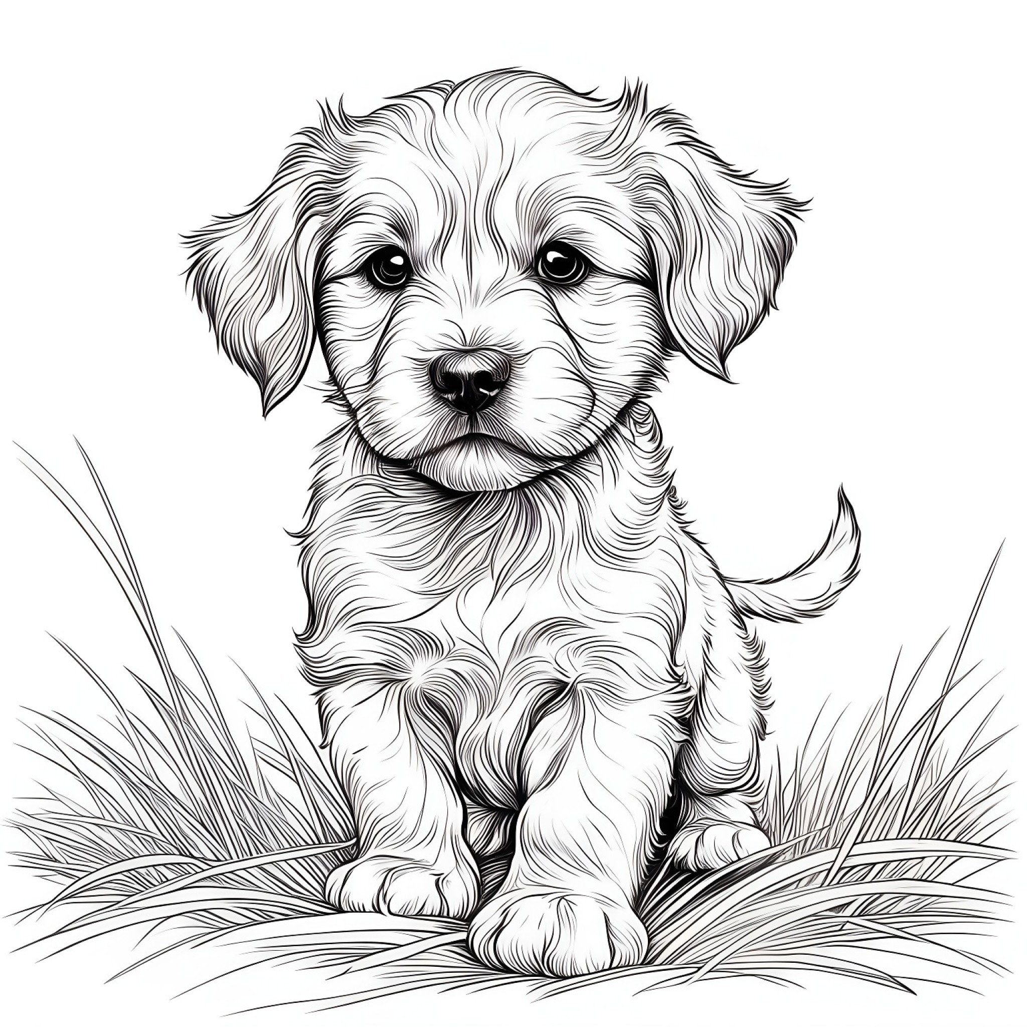 Best Puppy Coloring Pages (Free Printable PDF)