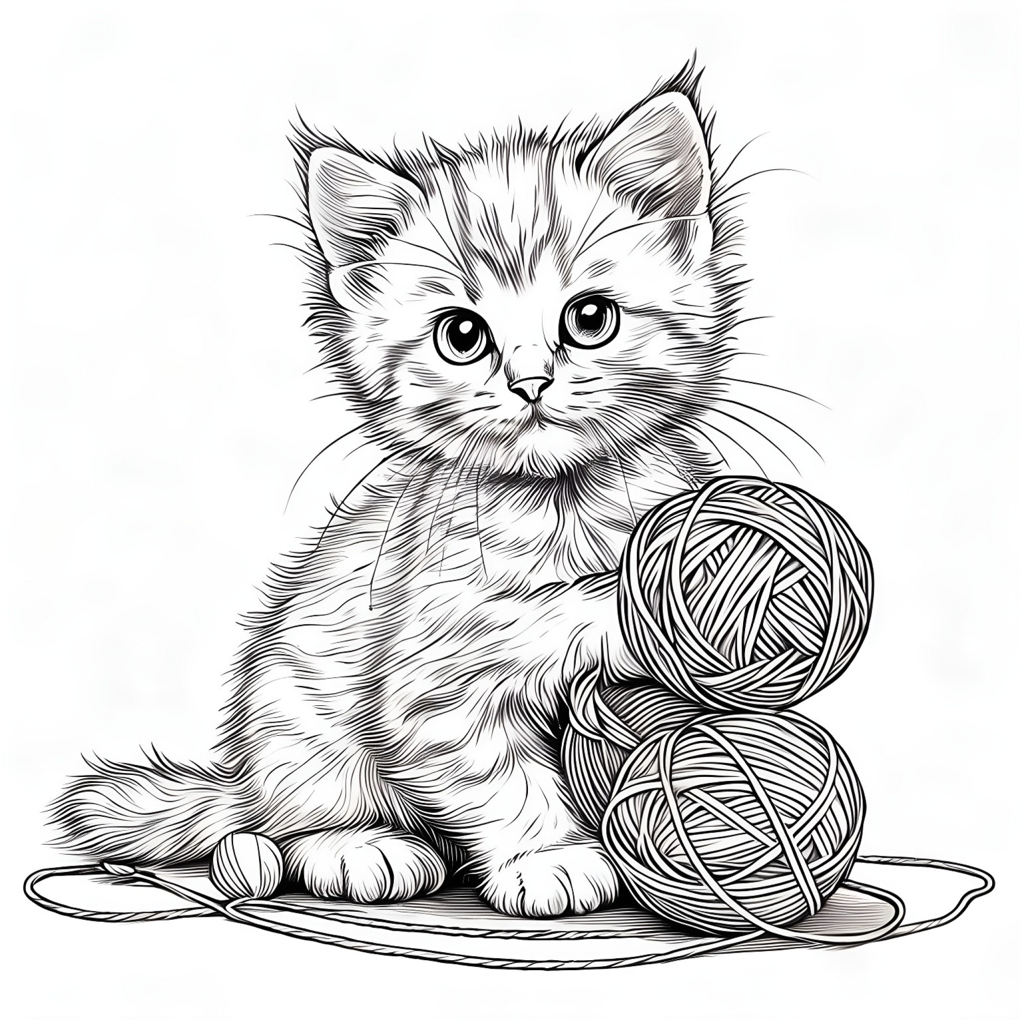 35 Best Kitten Coloring Pages (Free Printable PDFs)