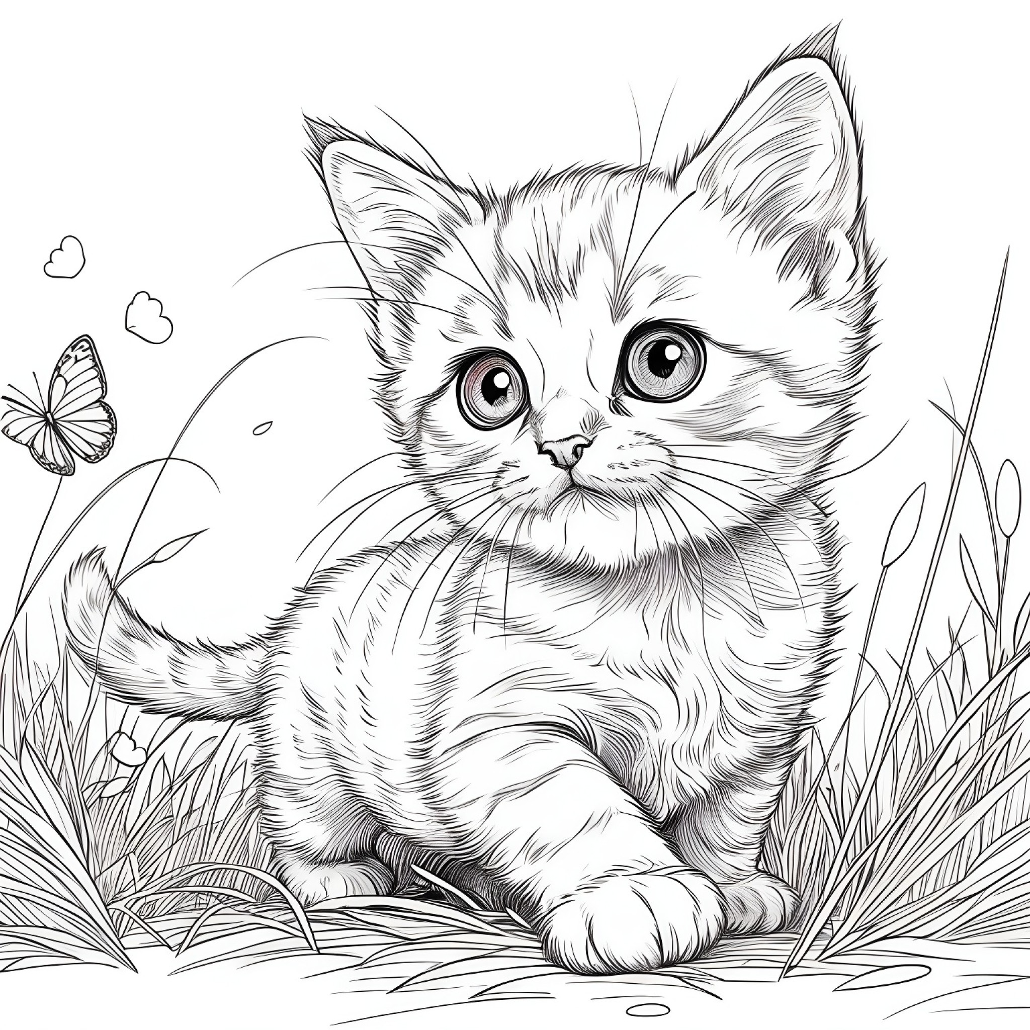 35 Best Kitten Coloring Pages (Free Printable PDFs)