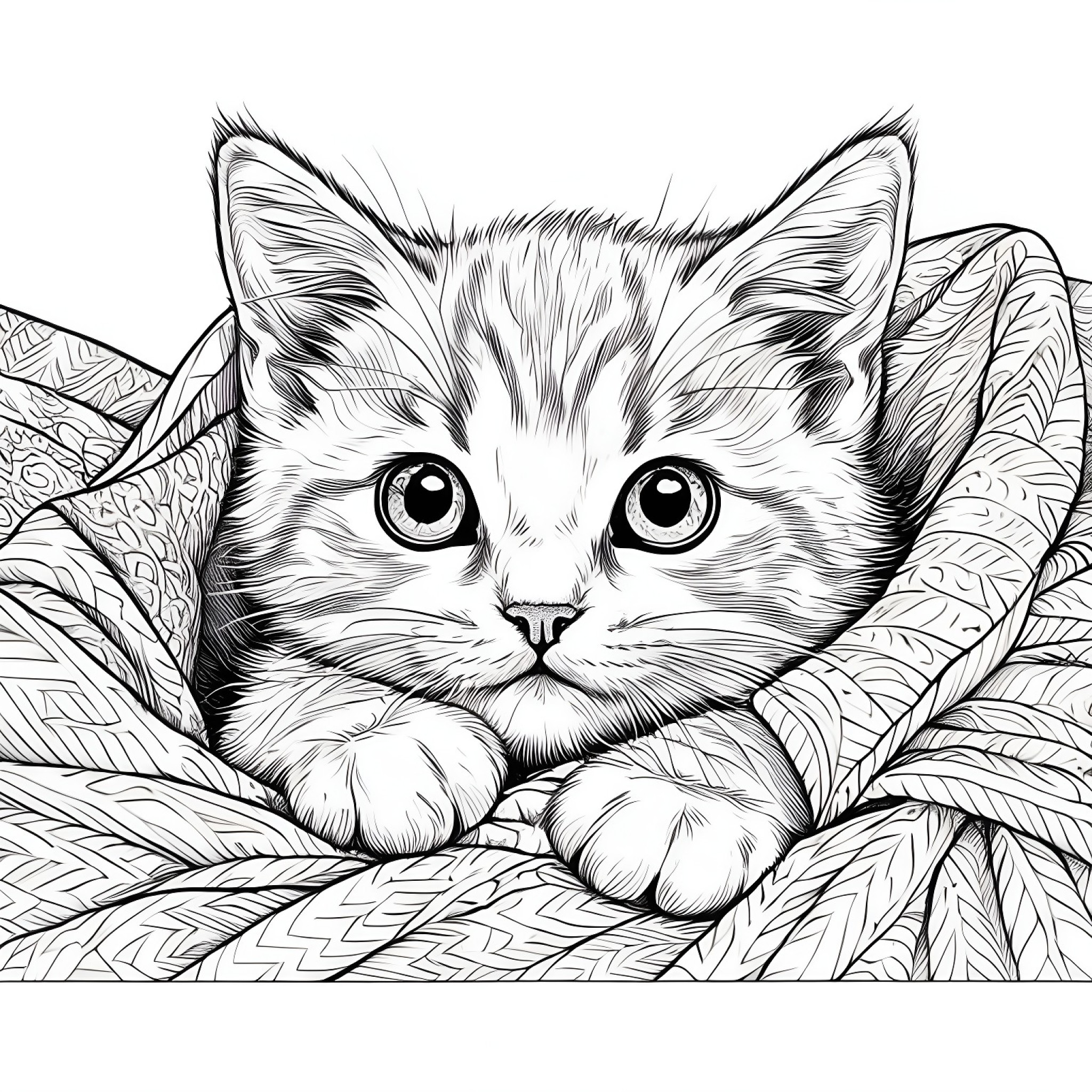 35 Best Kitten Coloring Pages (Free Printable PDFs)