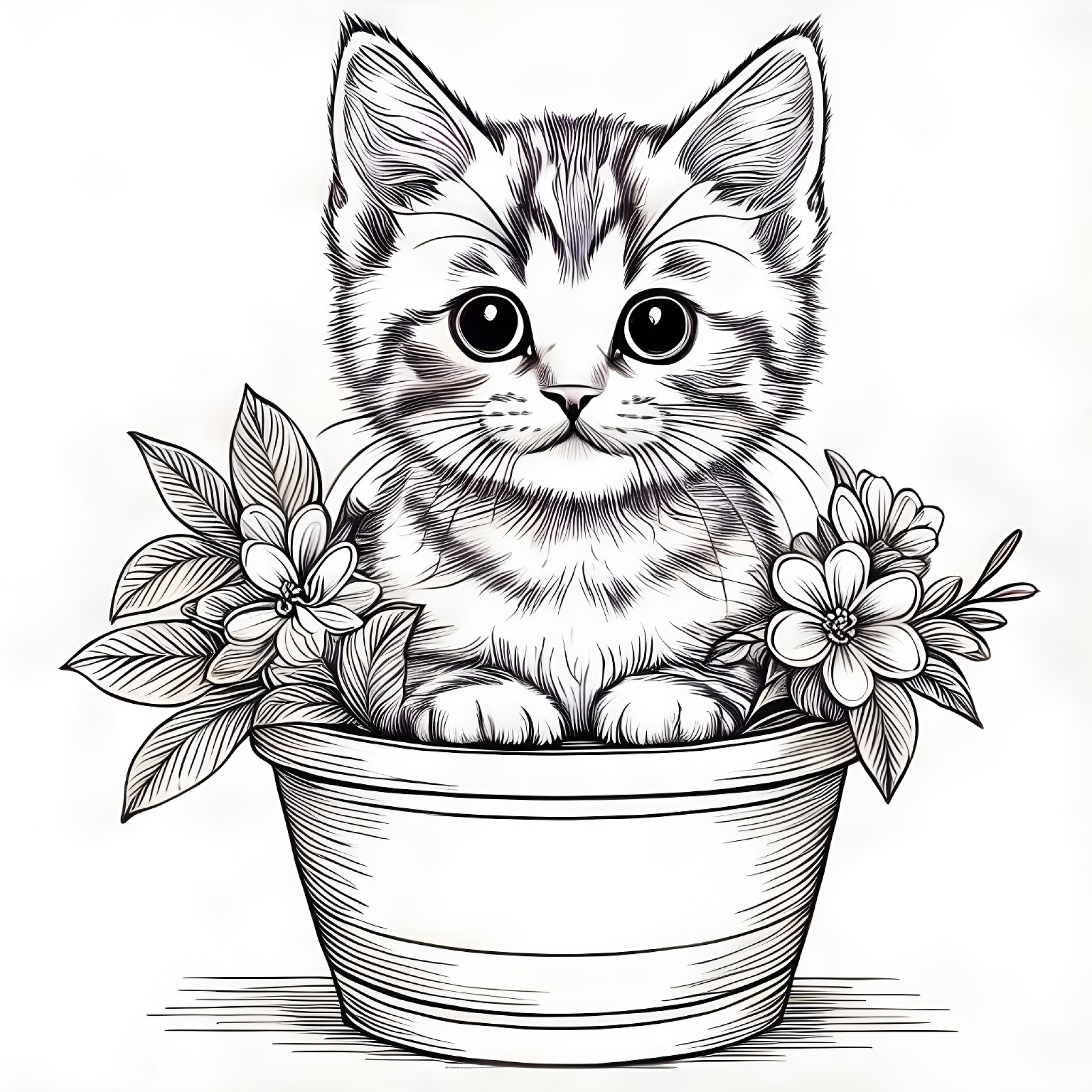 35 Best Kitten Coloring Pages (Free Printable PDFs)