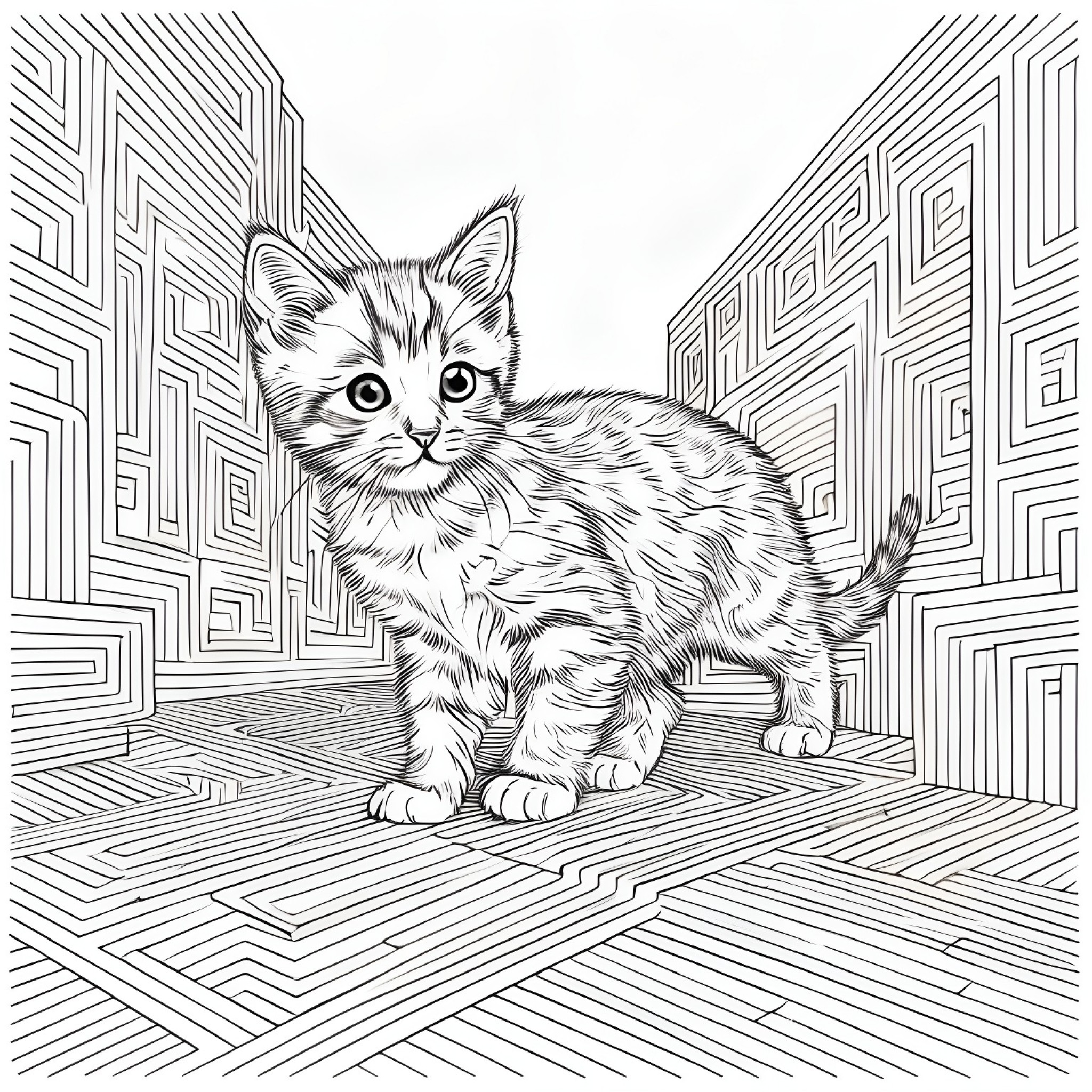 35 Best Kitten Coloring Pages (Free Printable PDFs)