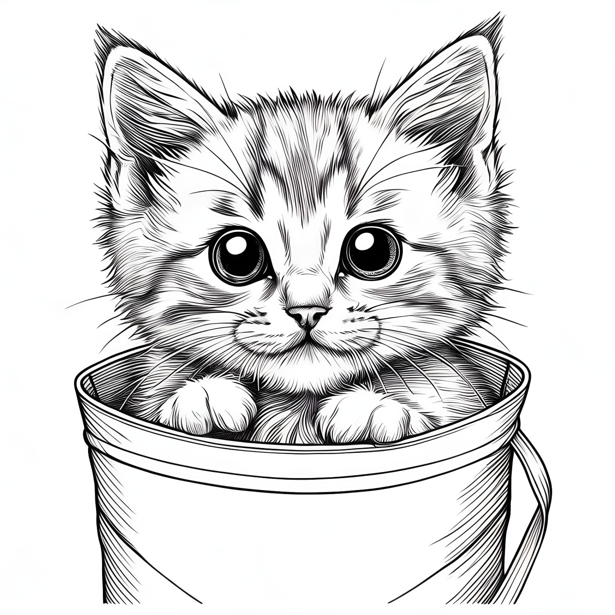 35 Best Kitten Coloring Pages (Free Printable PDFs)