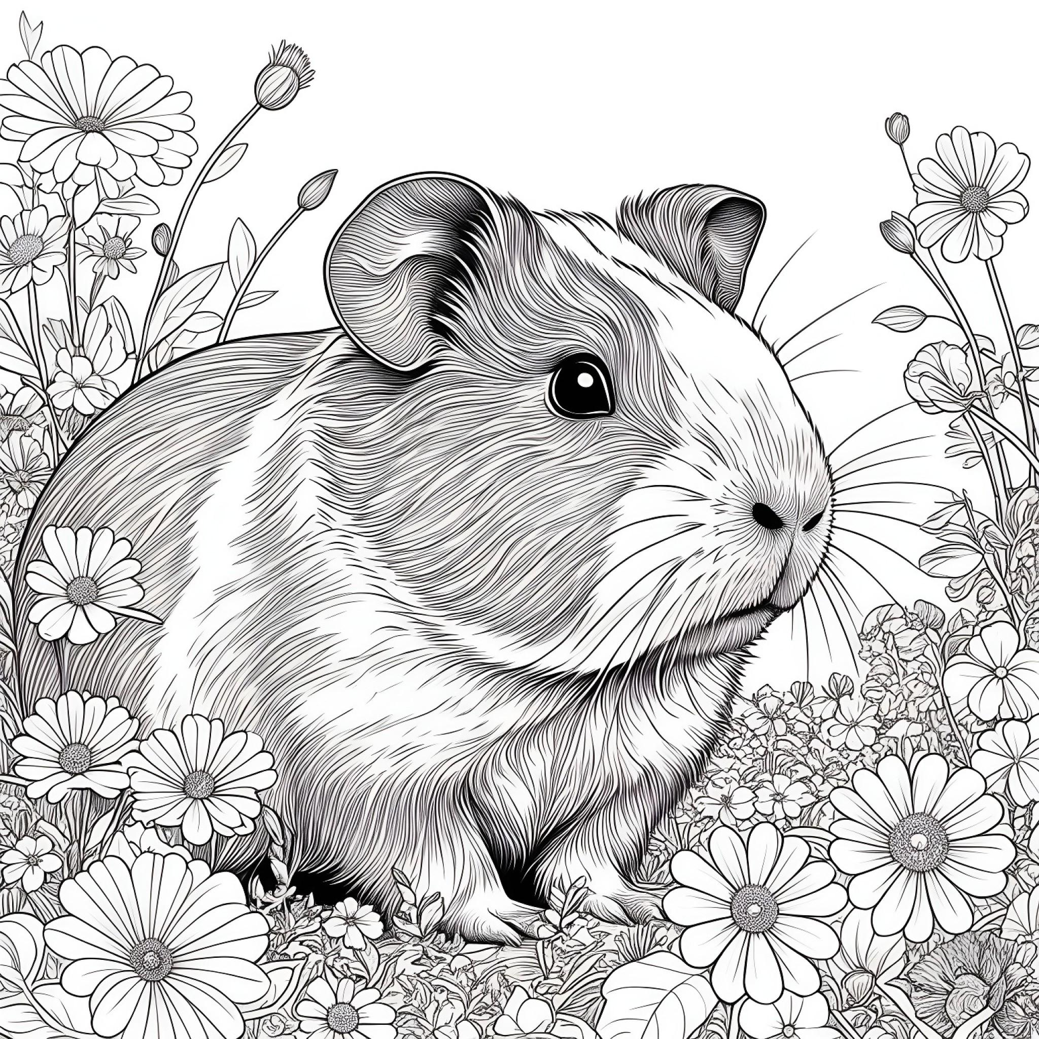 Best Guinea Pig Coloring Pages (Free Printable PDF)