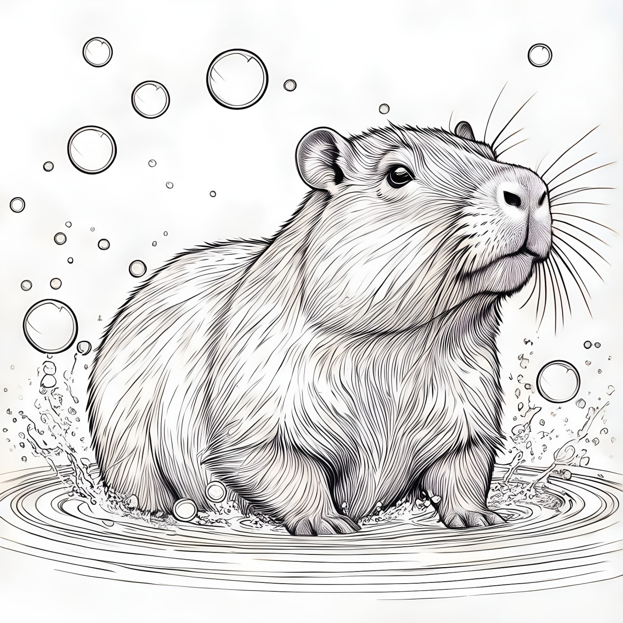 Best Capybara Coloring Pages (Free Printable PDF)